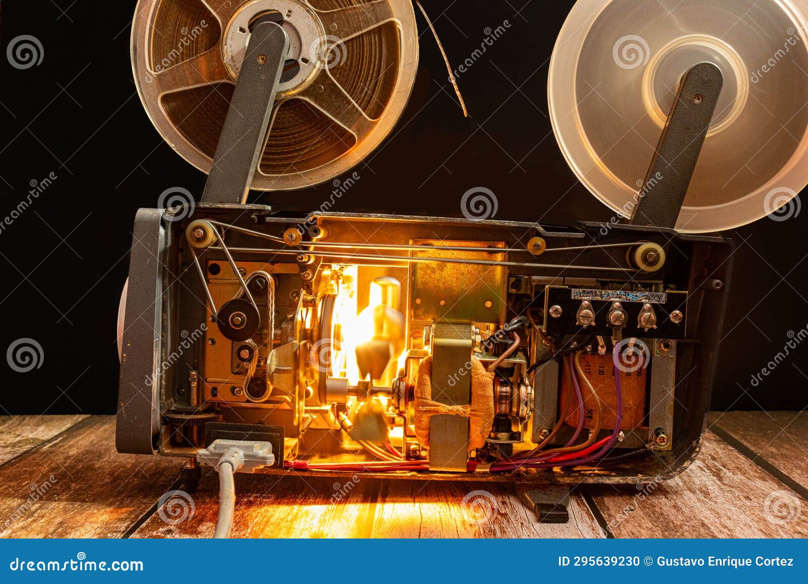 Interior of an 8mm Home Cinema Projector Stock Photo - Image of dark ...