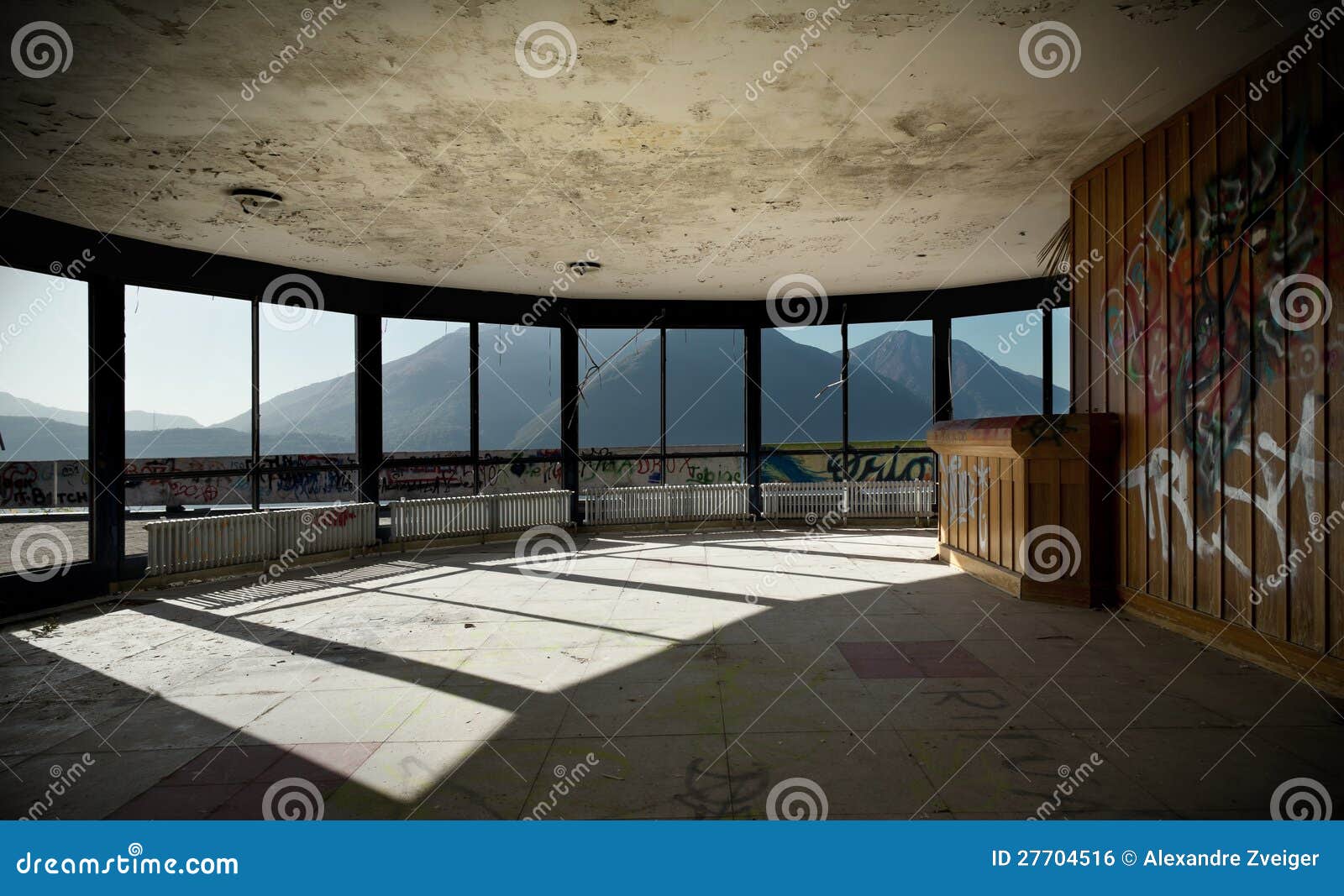 Interior, Abandoned Building Stock Photo - Image of demolished ...