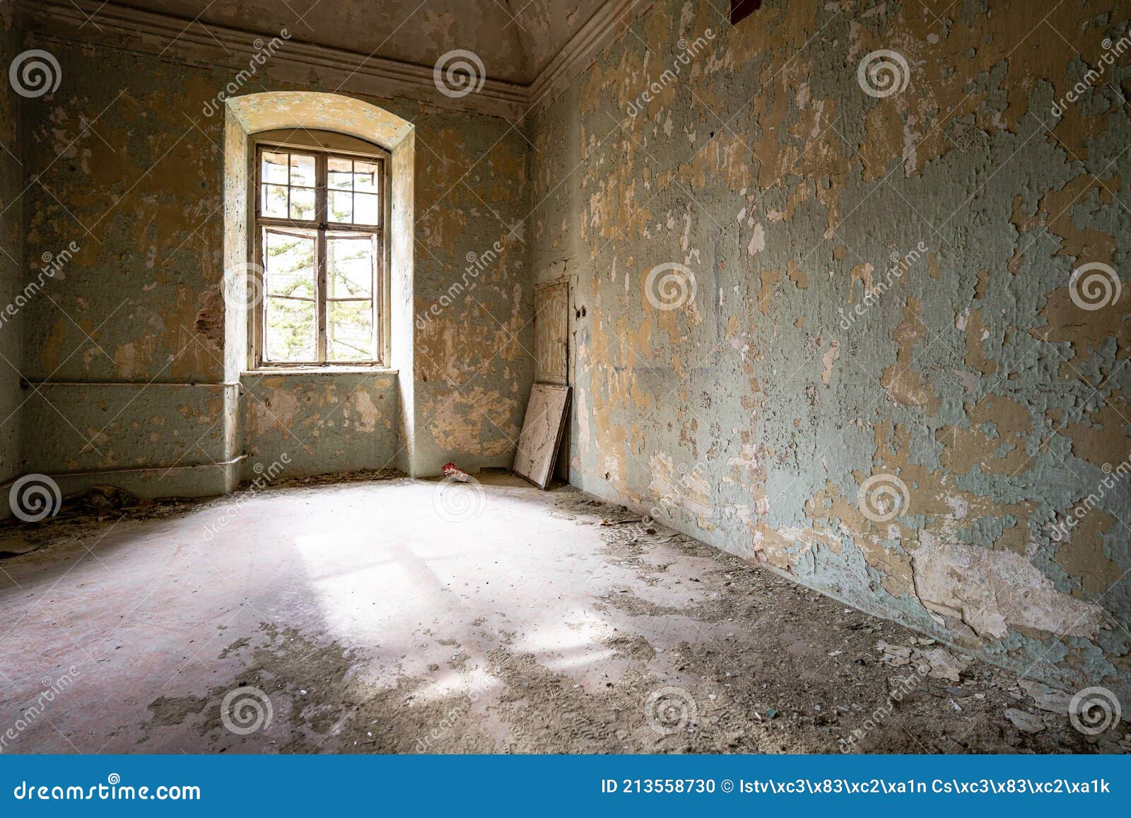 Interior of an Abandoned Castle Stock Photo - Image of historic ...