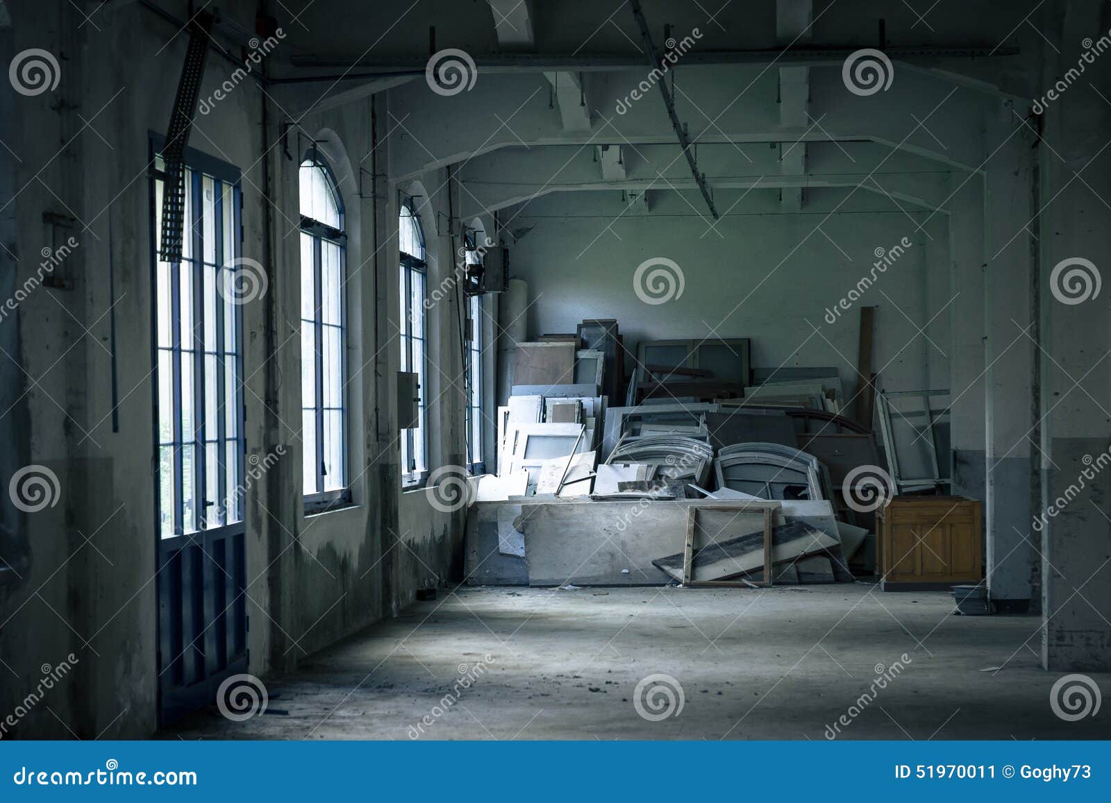 Interior of an Abandoned Factory Stock Image - Image of ancient, grunge ...