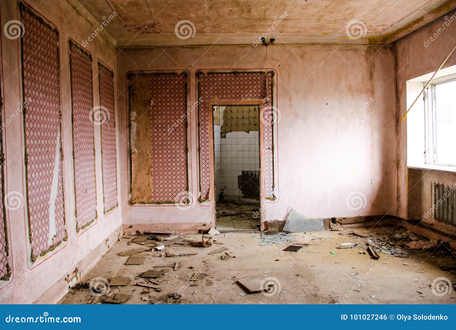 Interior of Abandoned Restaurant Stock Photo - Image of depression ...