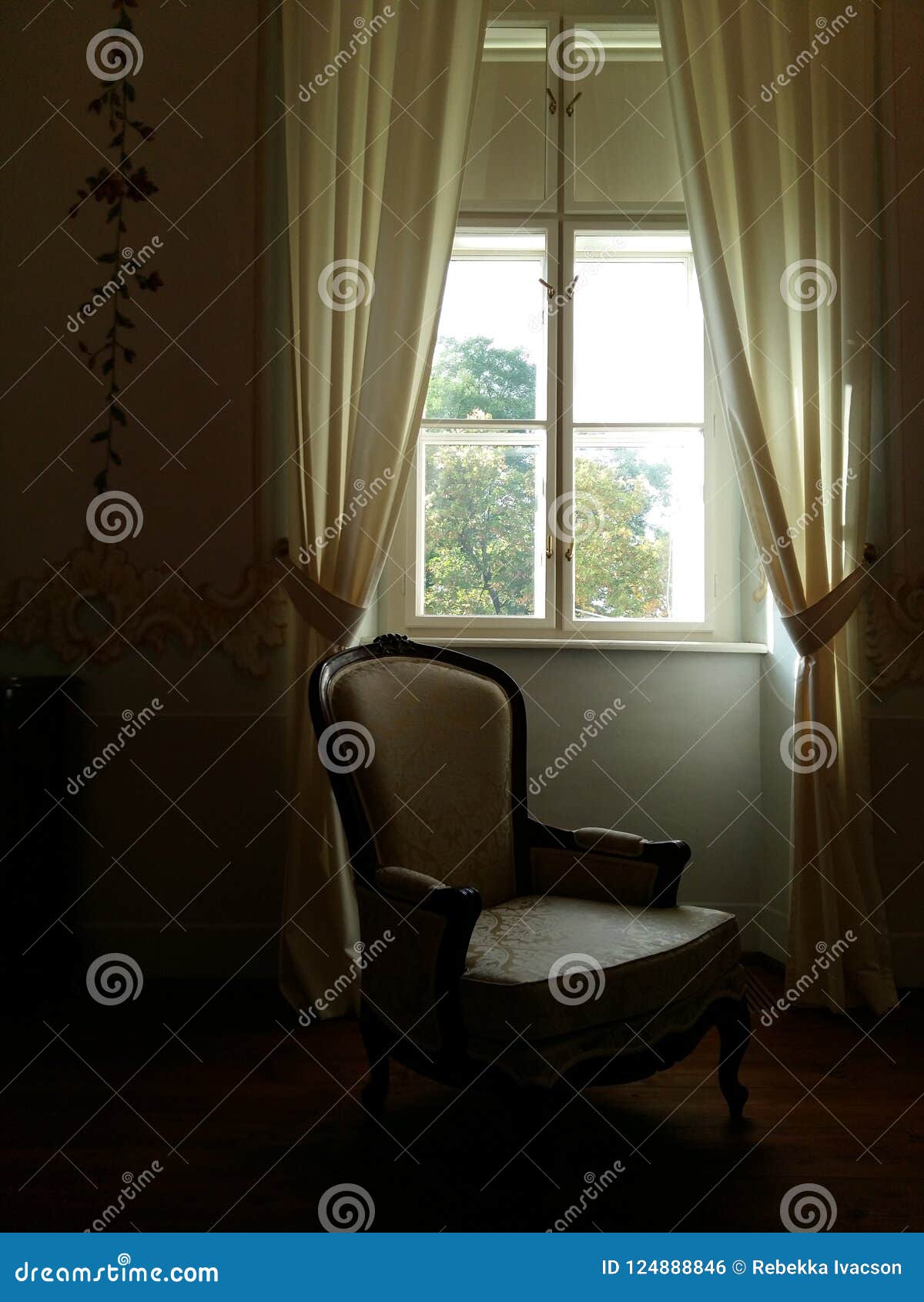 Interior of with Window and Chair Stock Photo - Image of culture ...