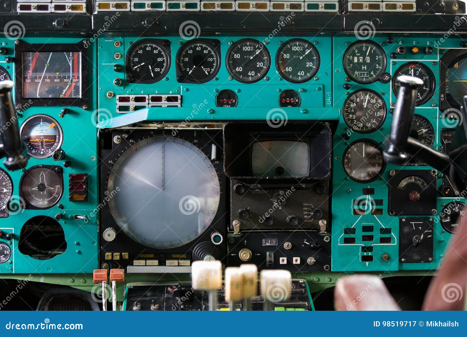 Aircraft Cabin Pressurization Control Panel Royalty-Free Stock Image ...
