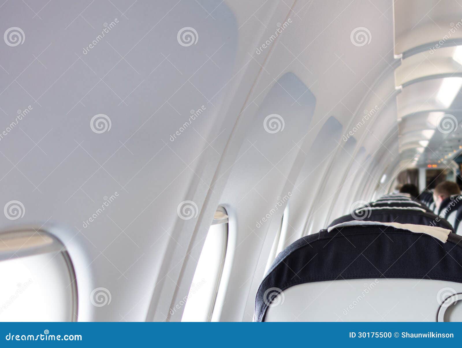 Airplane interior stock photo. Image of comfortable, interior - 30175500