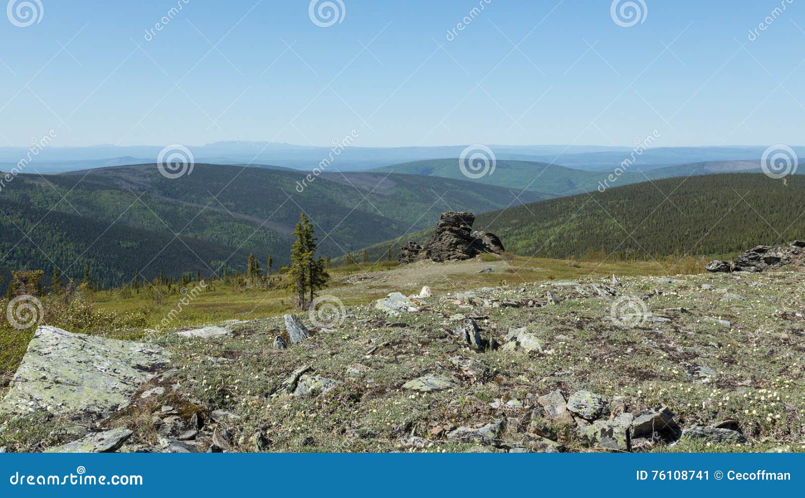 Interior Alaska S Murphy Dome Stock Image - Image of rock, mountain ...