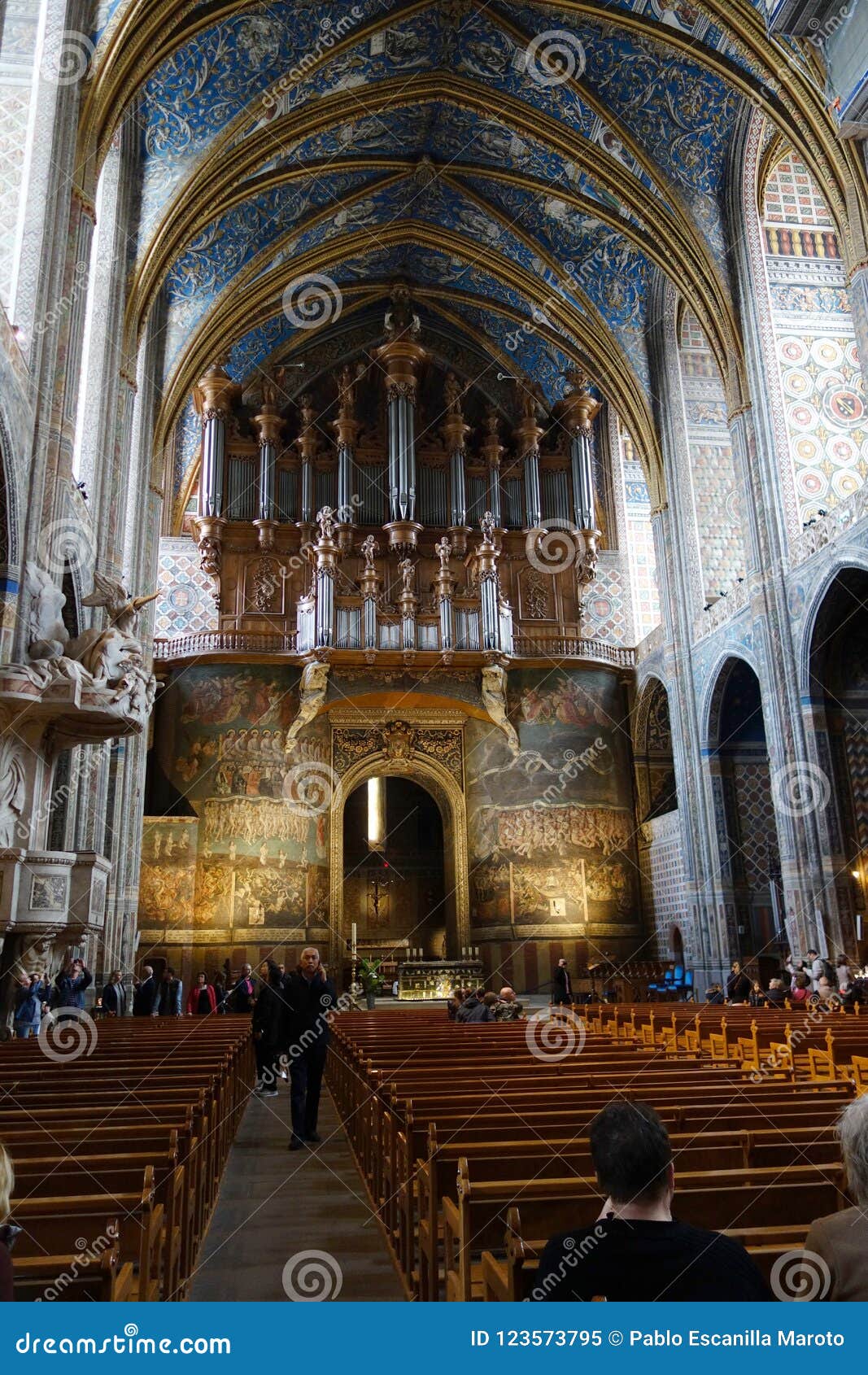 Interior of the Albi Cathedral Editorial Image - Image of feature ...
