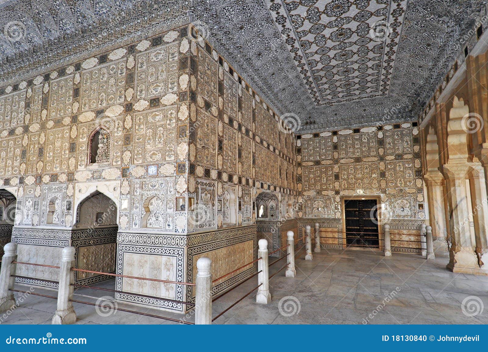 Interior of Amber Fort stock photo. Image of impressive - 18130840