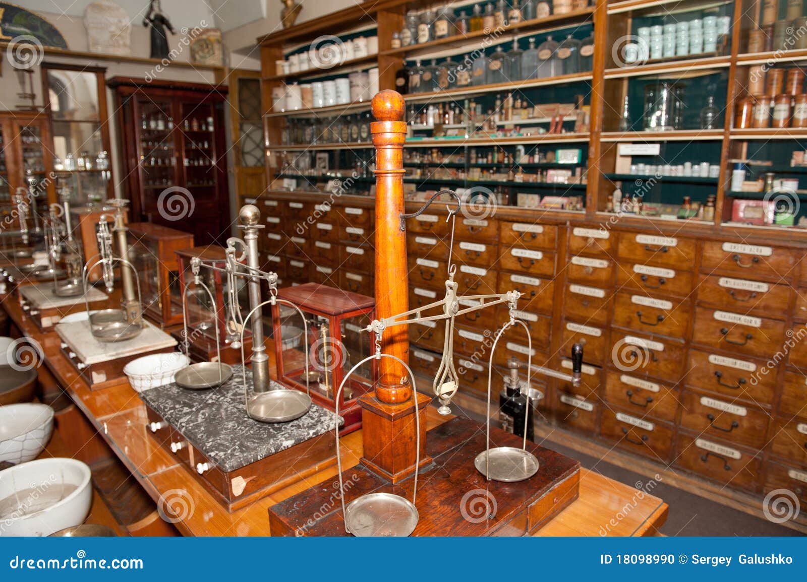 Interior of an Ancient Drugstore Editorial Image - Image of medicine ...