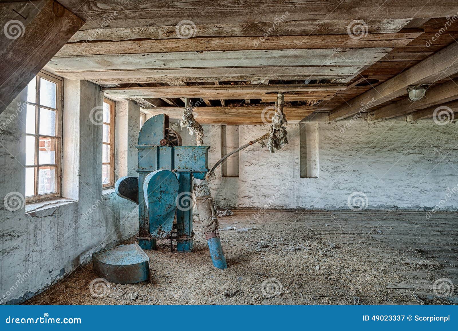 The Interior of an Ancient and Forgotten Factory Stock Image - Image of ...