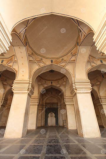 Interior of ancient Mosque stock image. Image of culture - 23072933