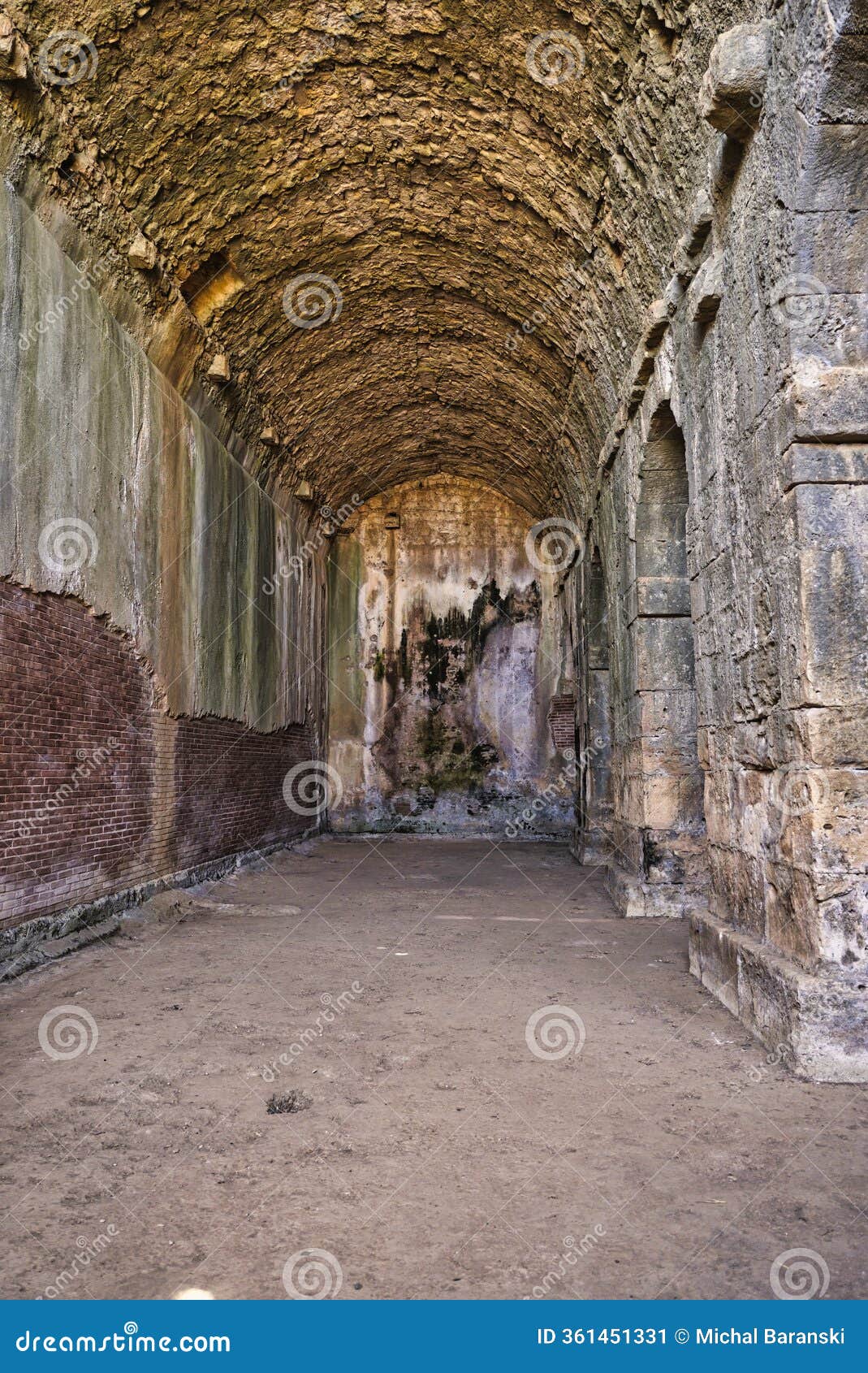 The Interior of Ancient Roman Cisterns of Aptera in Which Water Was ...
