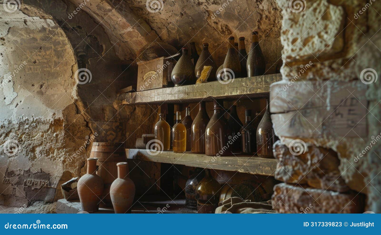 The Interior of an Ancient Underground Cave Converted into an ...
