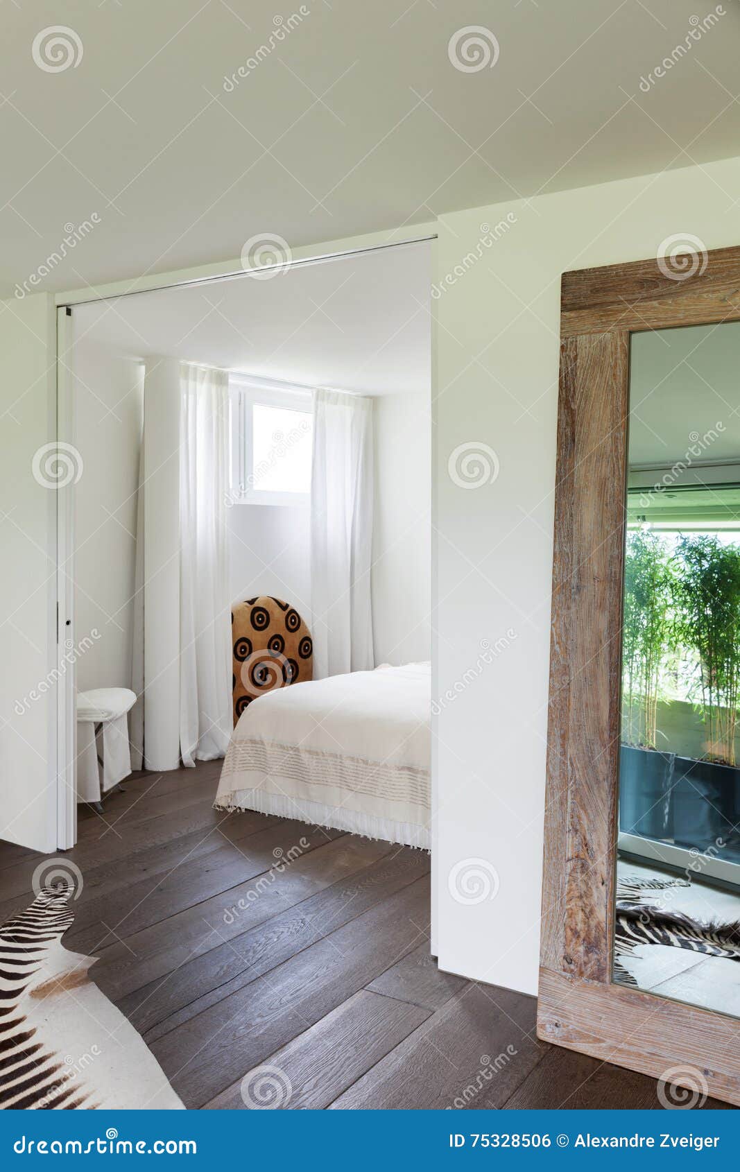 Interior, Anteroom with Mirror Stock Photo - Image of house, frame ...