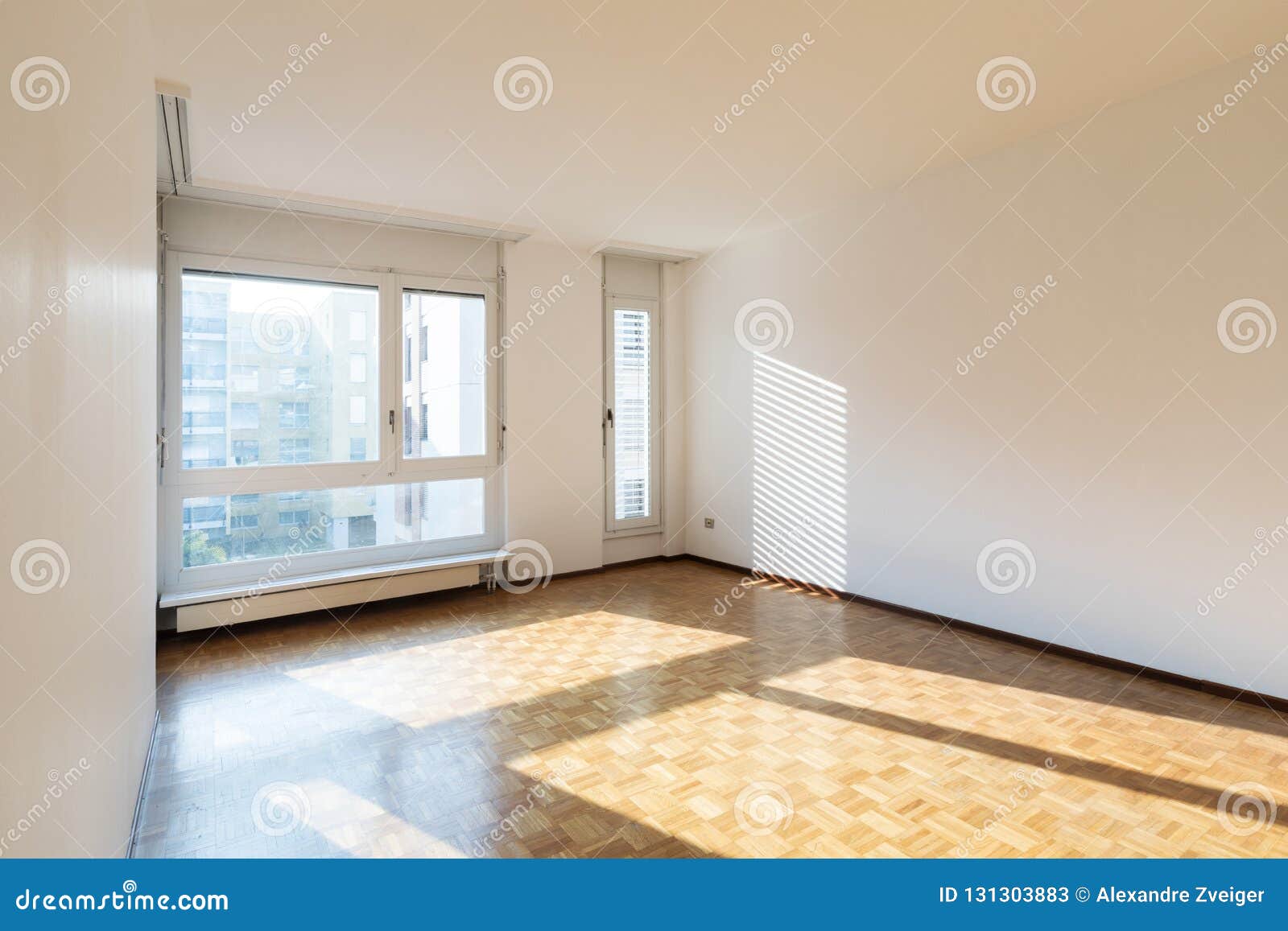 Interior of Apartments, Empty Room Stock Image - Image of domestic ...