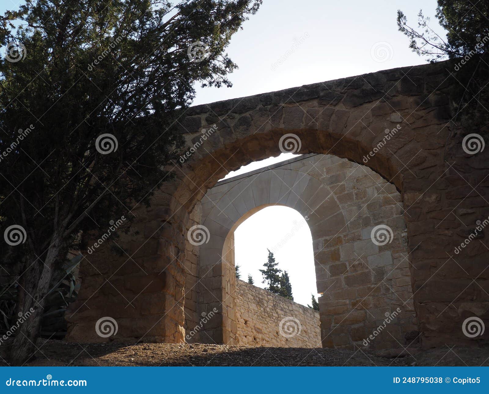 Arch of the Portal of the Three Kings of the Castle of Arbeca, Lerida ...
