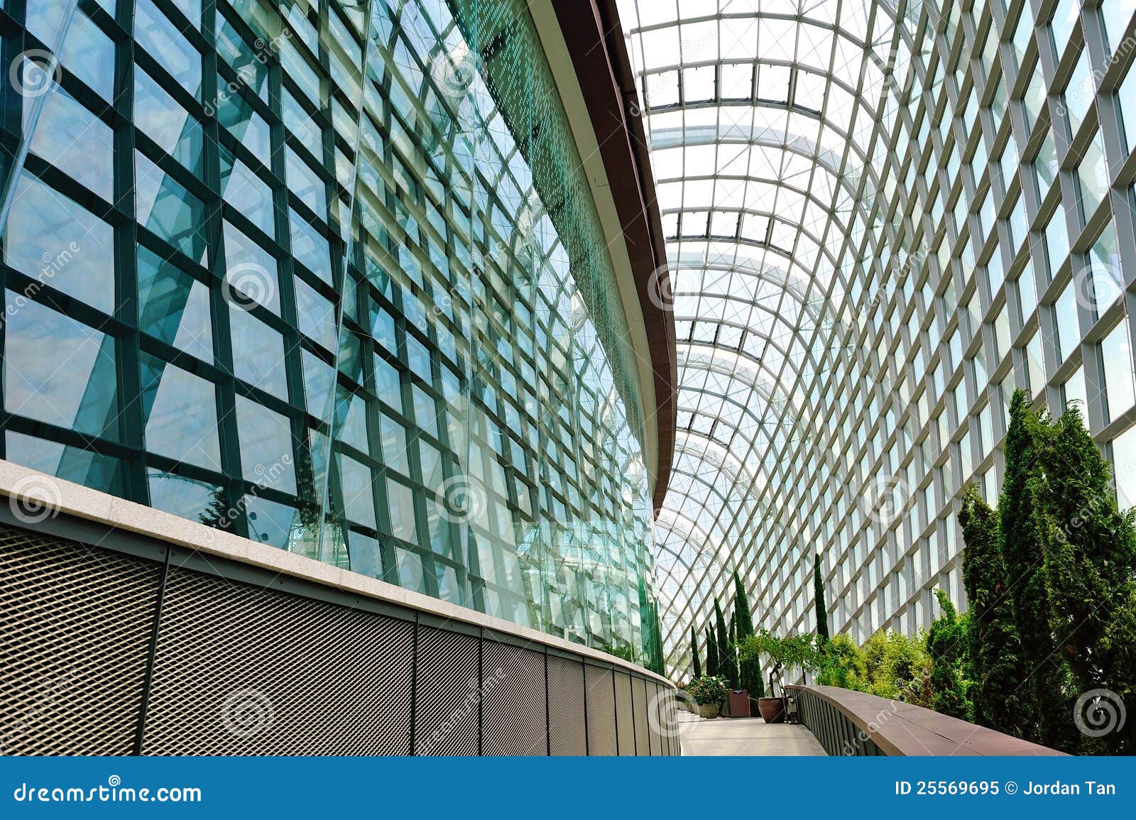 Interior Architecture of Flower Dome Stock Image - Image of garden ...