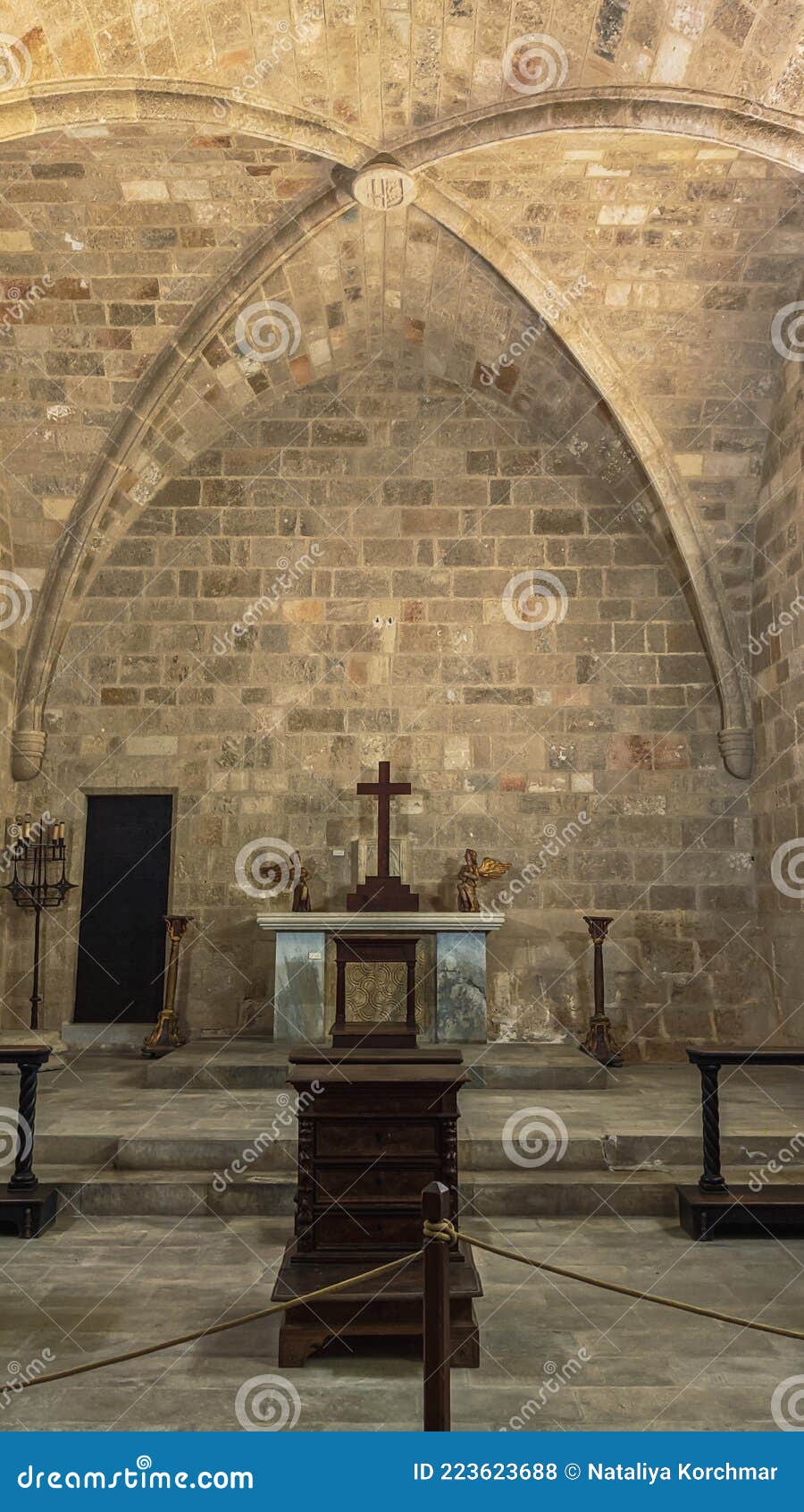 Interior and Architecture Inside the Monastery. Editorial Stock Photo ...
