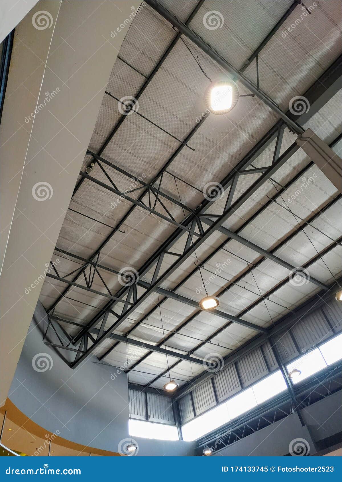 Interior Architecture of Metal Beam Structure of the Hall in Thailand ...