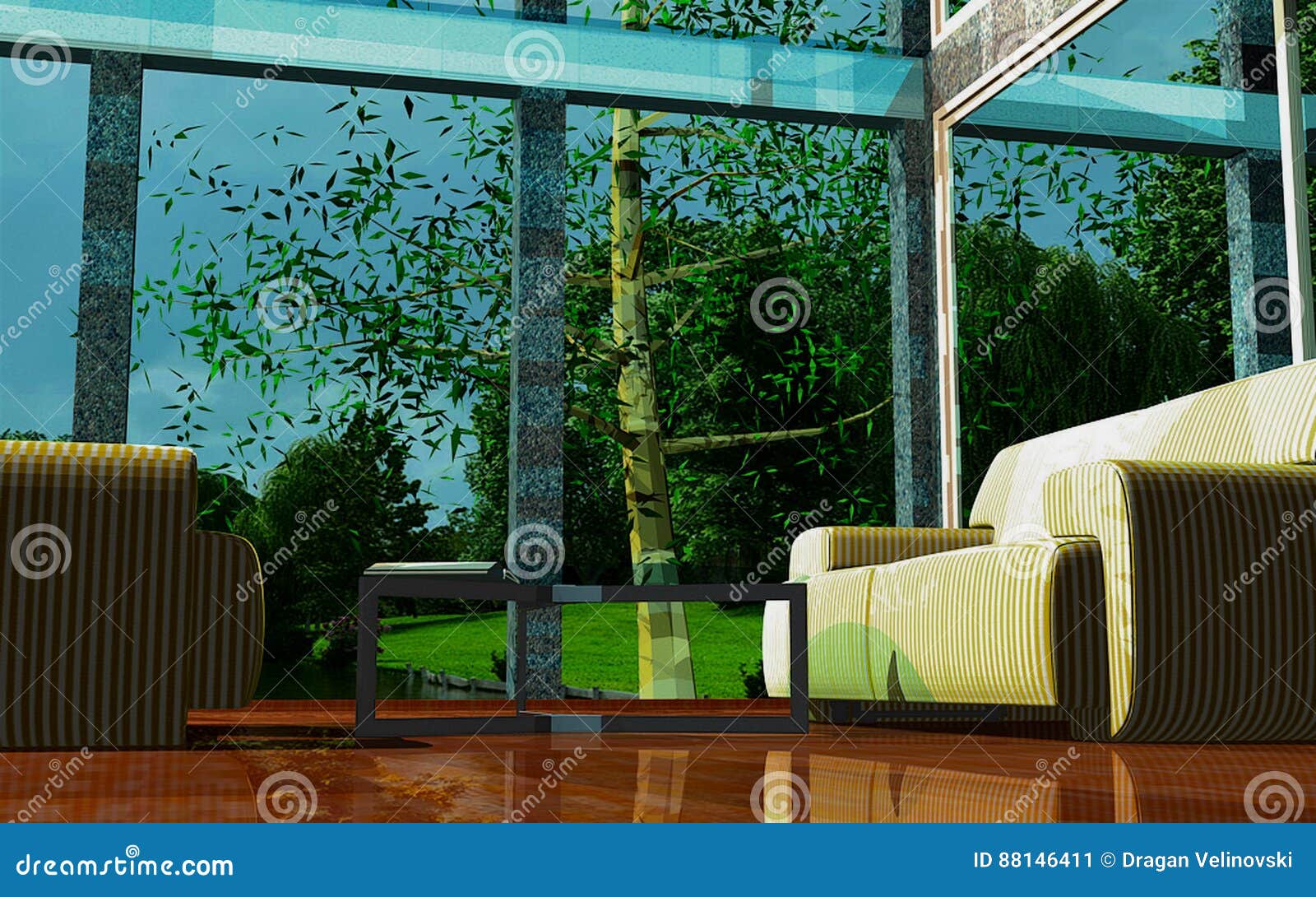 Interior_5 stock vector. Illustration of house, window - 88146411