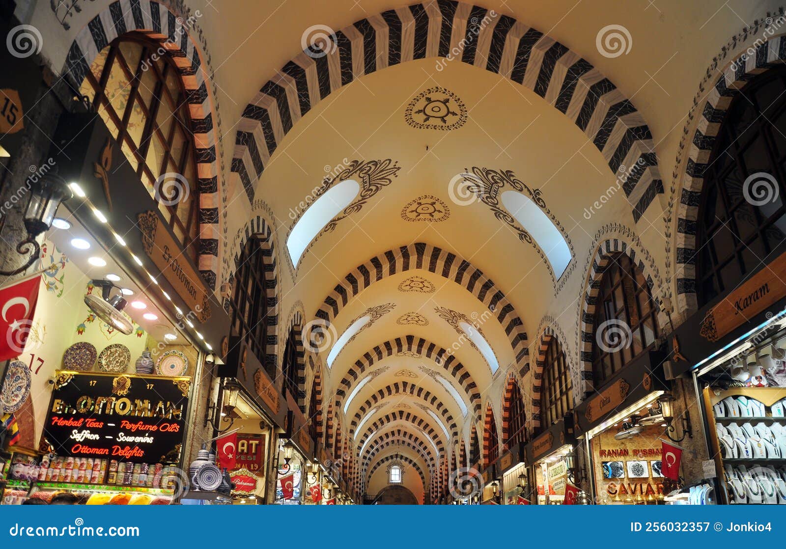 Interior Architecture Structure View of Spice Bazaar in Istanbul ...