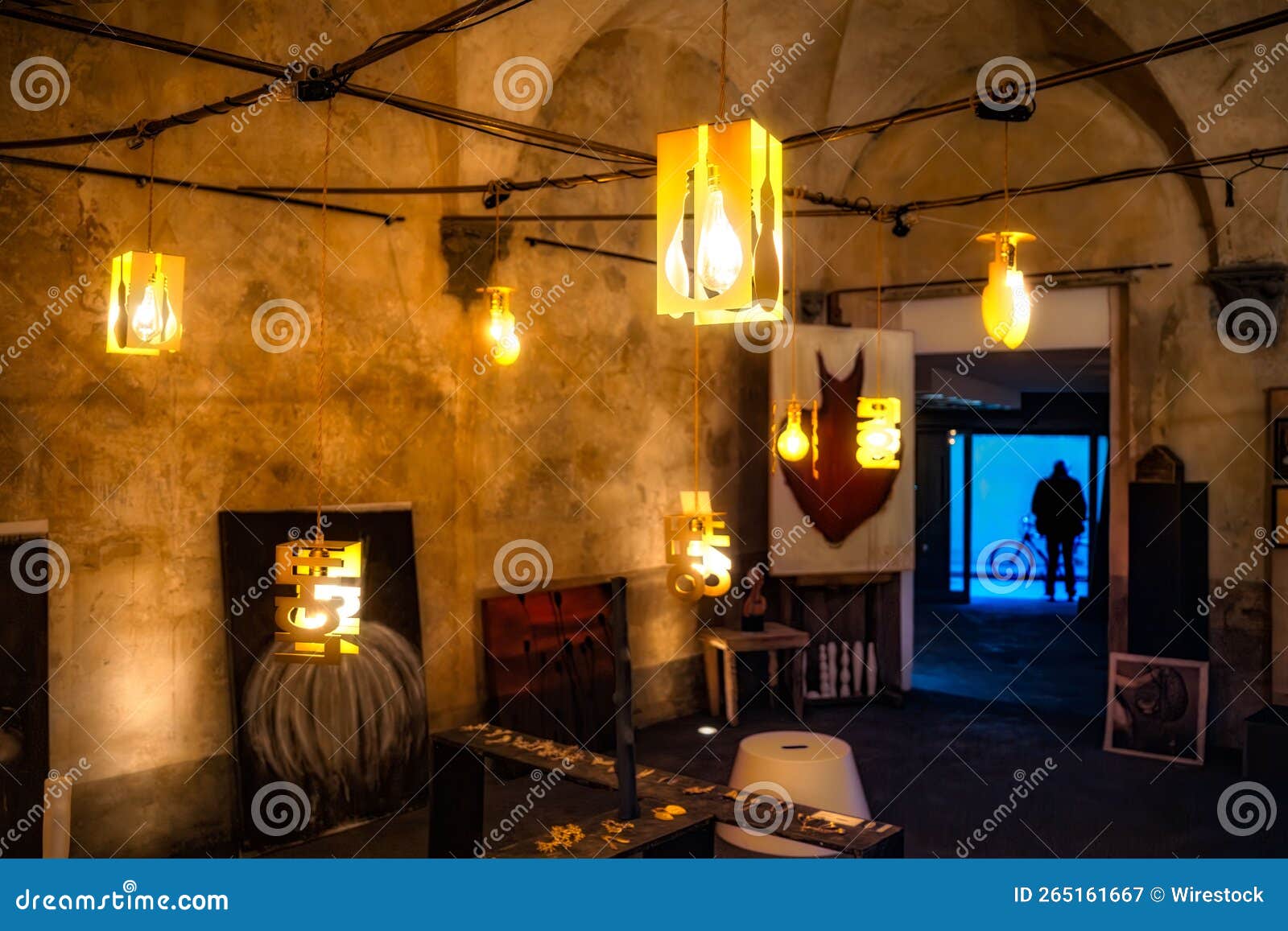 Interior of Art Gallery in Florence Stock Image - Image of architecture ...