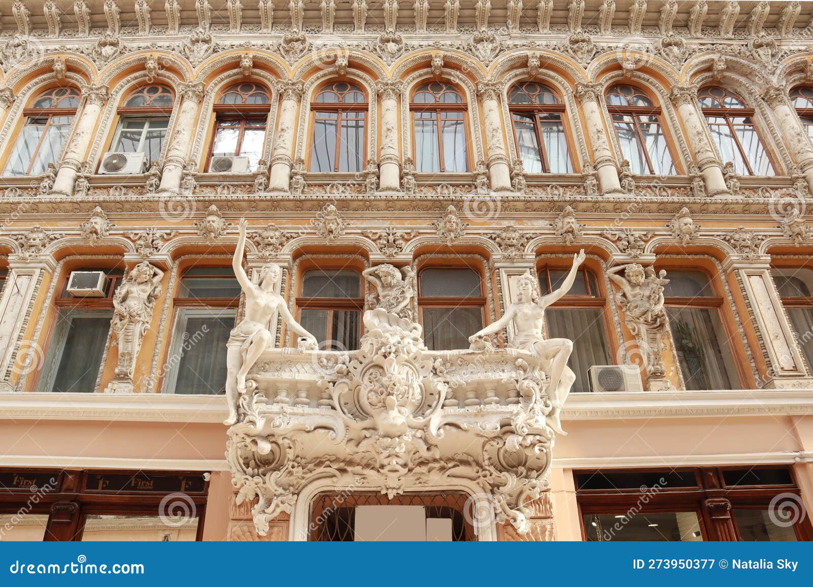Interior of Atrium in Passage - Old Covered Mall and Architectural ...