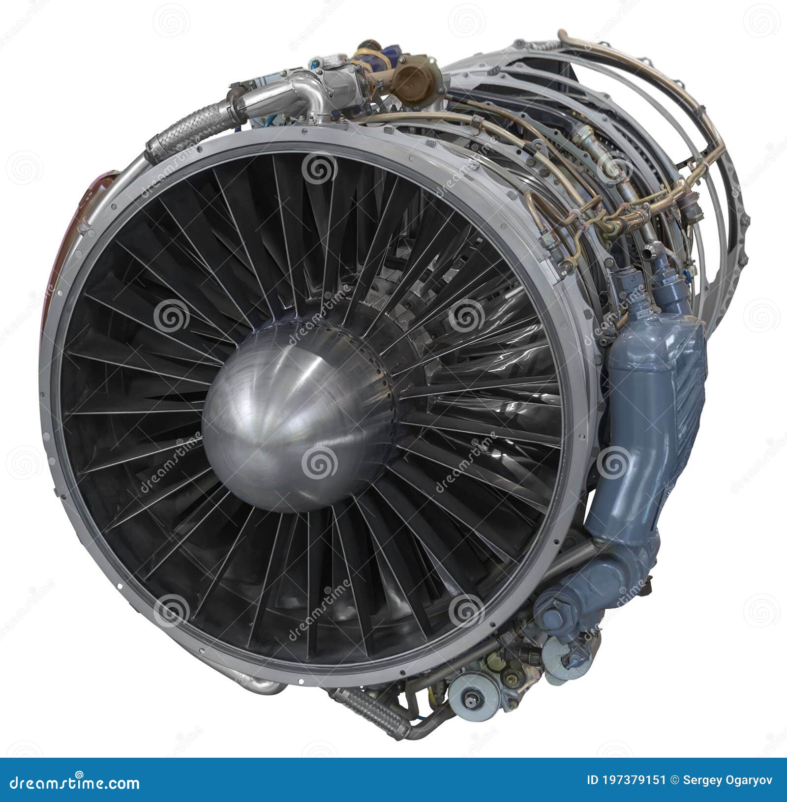 Interior of a Aviation Jet Engine Stock Image - Image of detail, view ...