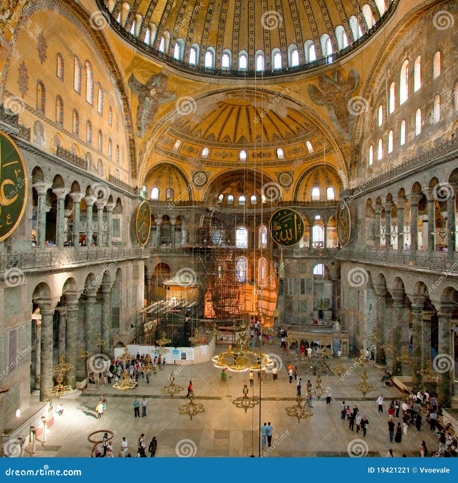 Interior of Aya Sophia - Byzantine Basilica Editorial Photo - Image of ...