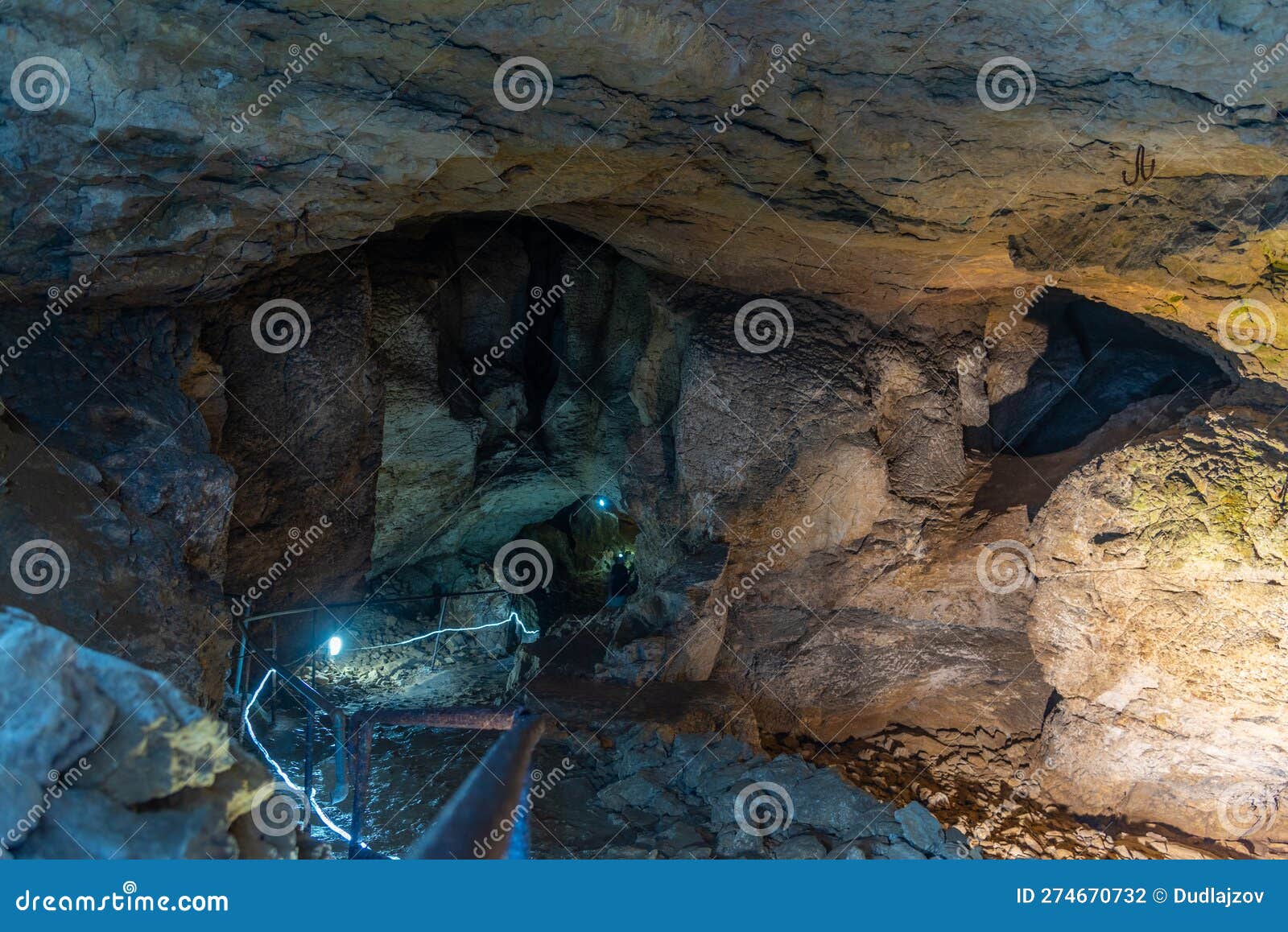Interior of Bacho Kiro Cave in Bulgaria Stock Photo - Image of ...