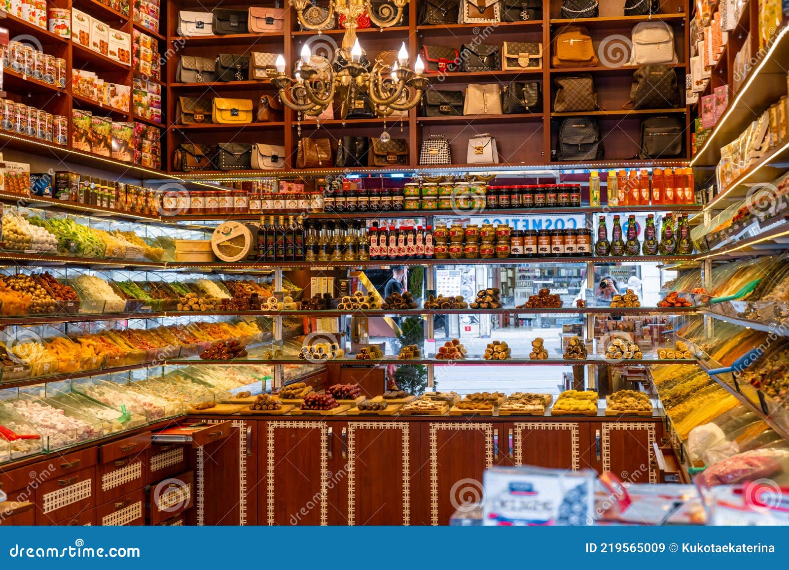 The Interior of a Bakery and Sweets Shop in Turkey Editorial Stock ...