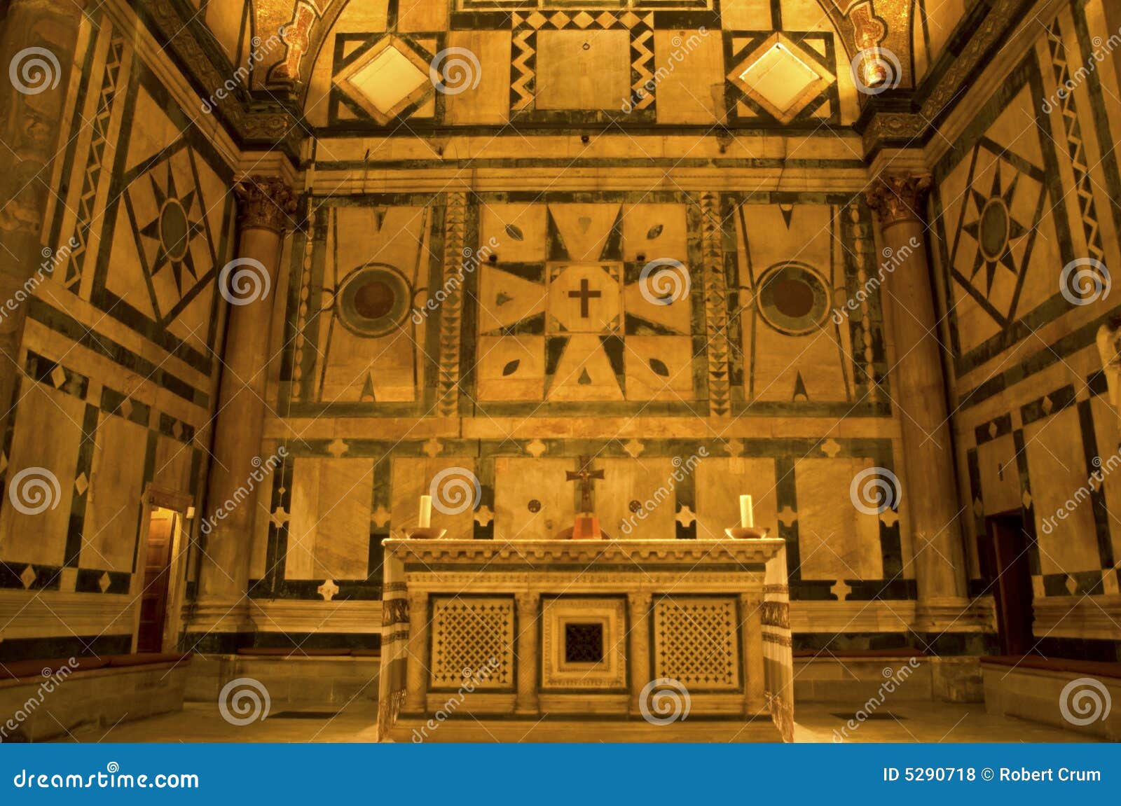 Interior of Baptistry, Florence, Italy Editorial Stock Photo - Image of ...