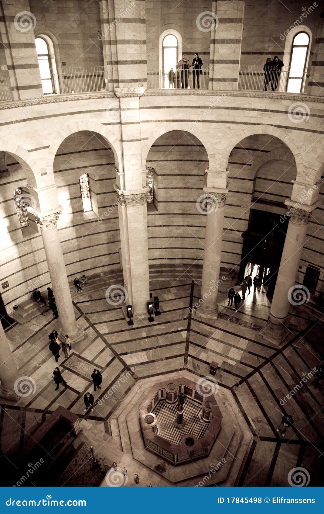 Interior Baptistry, Pisa editorial stock photo. Image of indoor - 17845498