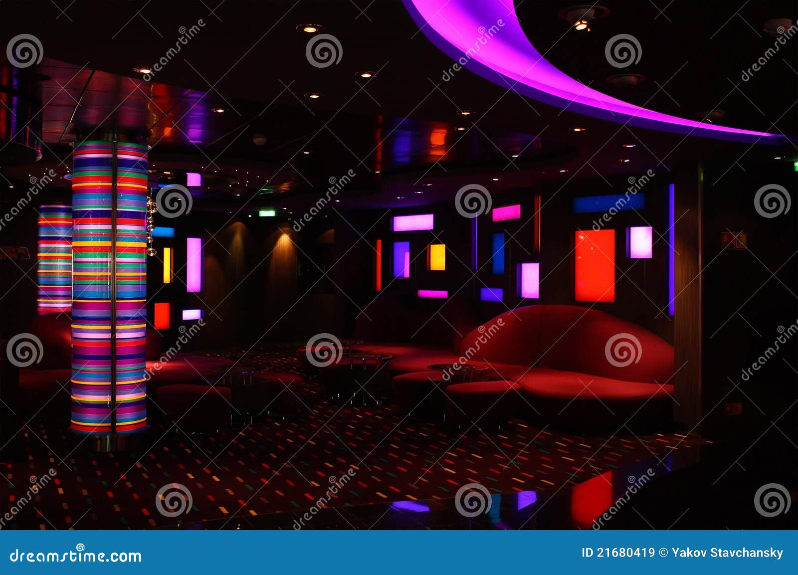 Interior of the bar-disco stock image. Image of charming - 21680419