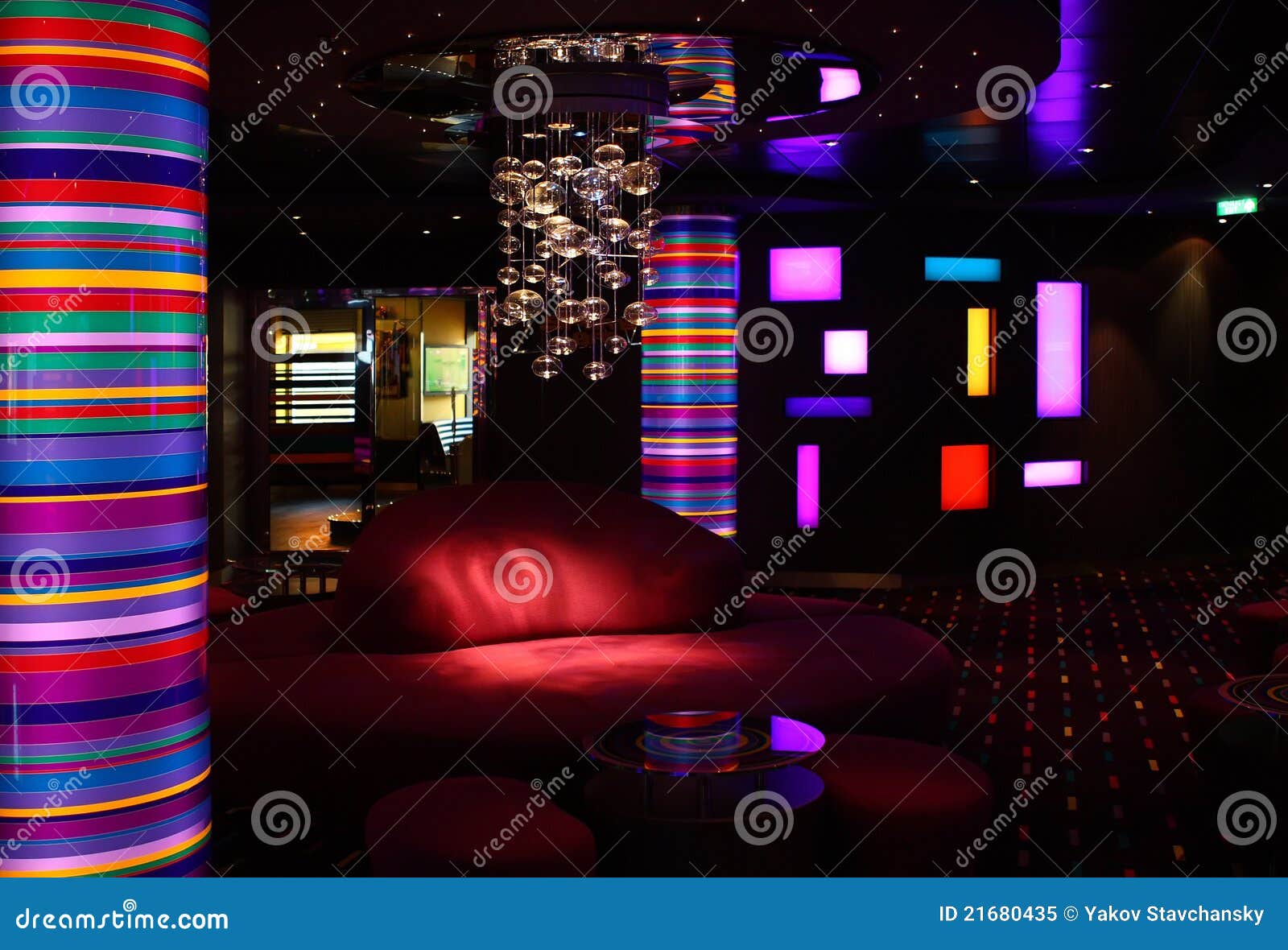 Interior of the bar-disco stock image. Image of vacation - 21680435