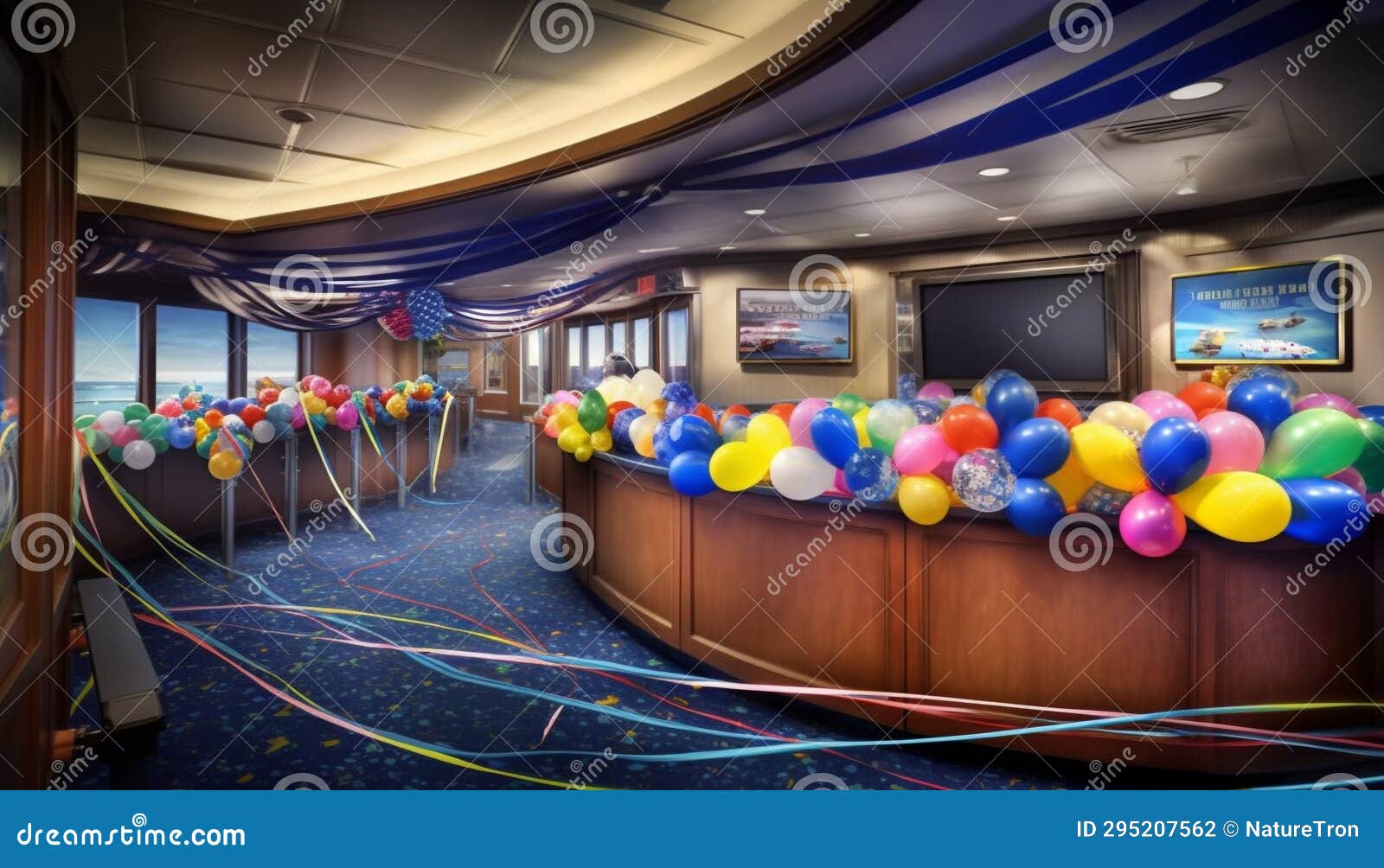 Interior of the Bar Interior of an Train Stock Illustration ...