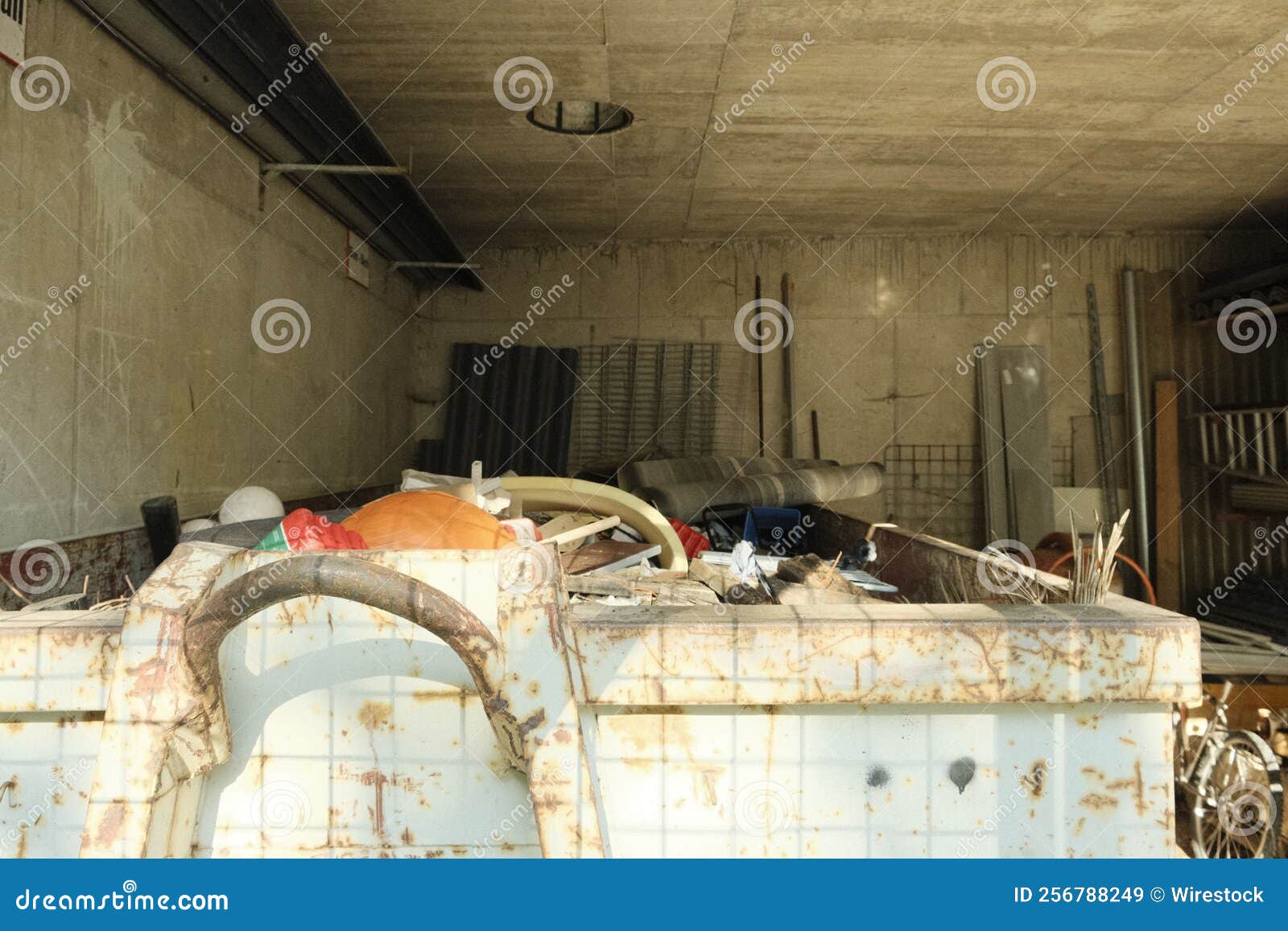 Interior of Barn Full of Different Tools Stock Image - Image of rusty ...