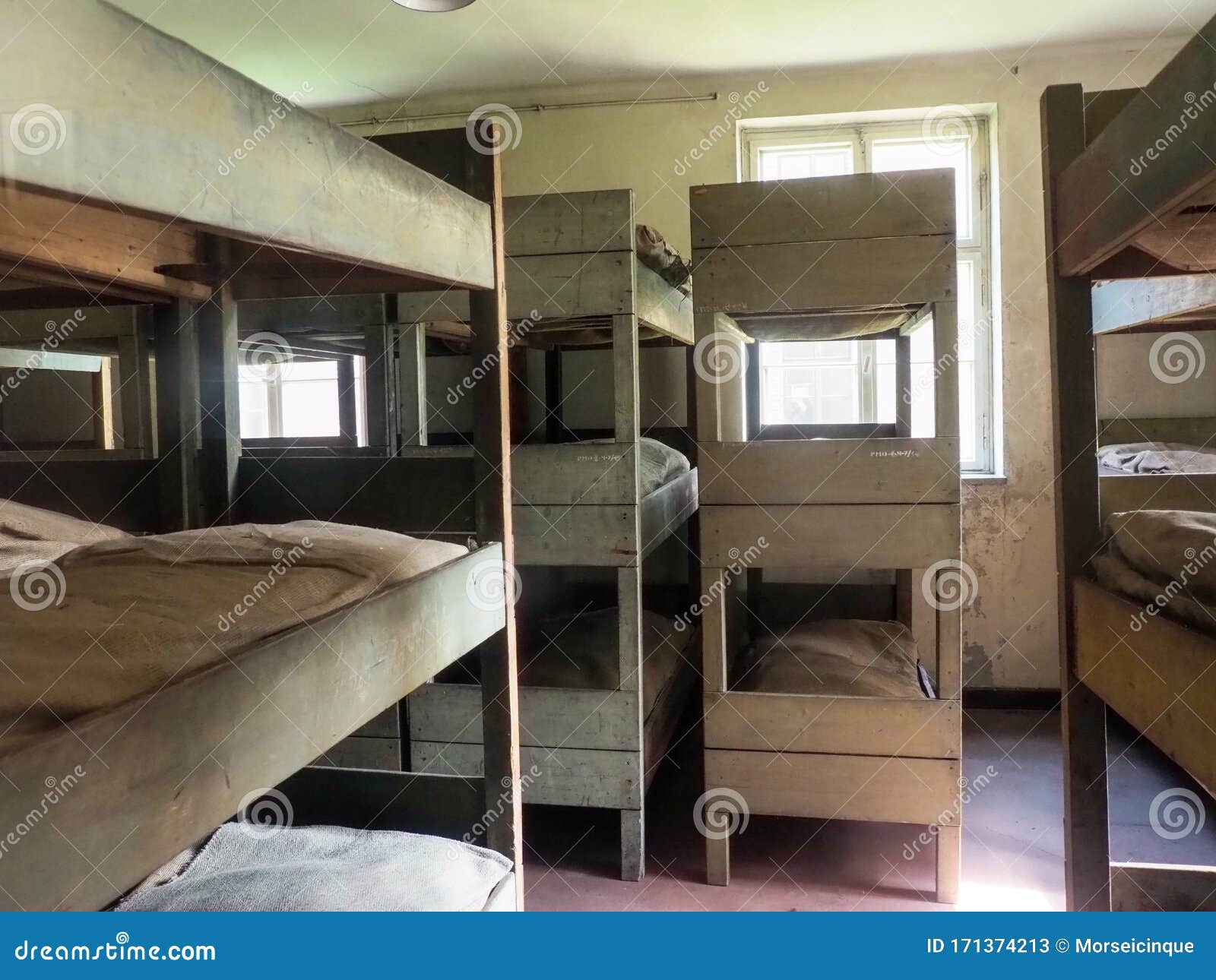 Interior of the Barracks for the Prisoners Editorial Stock Photo ...