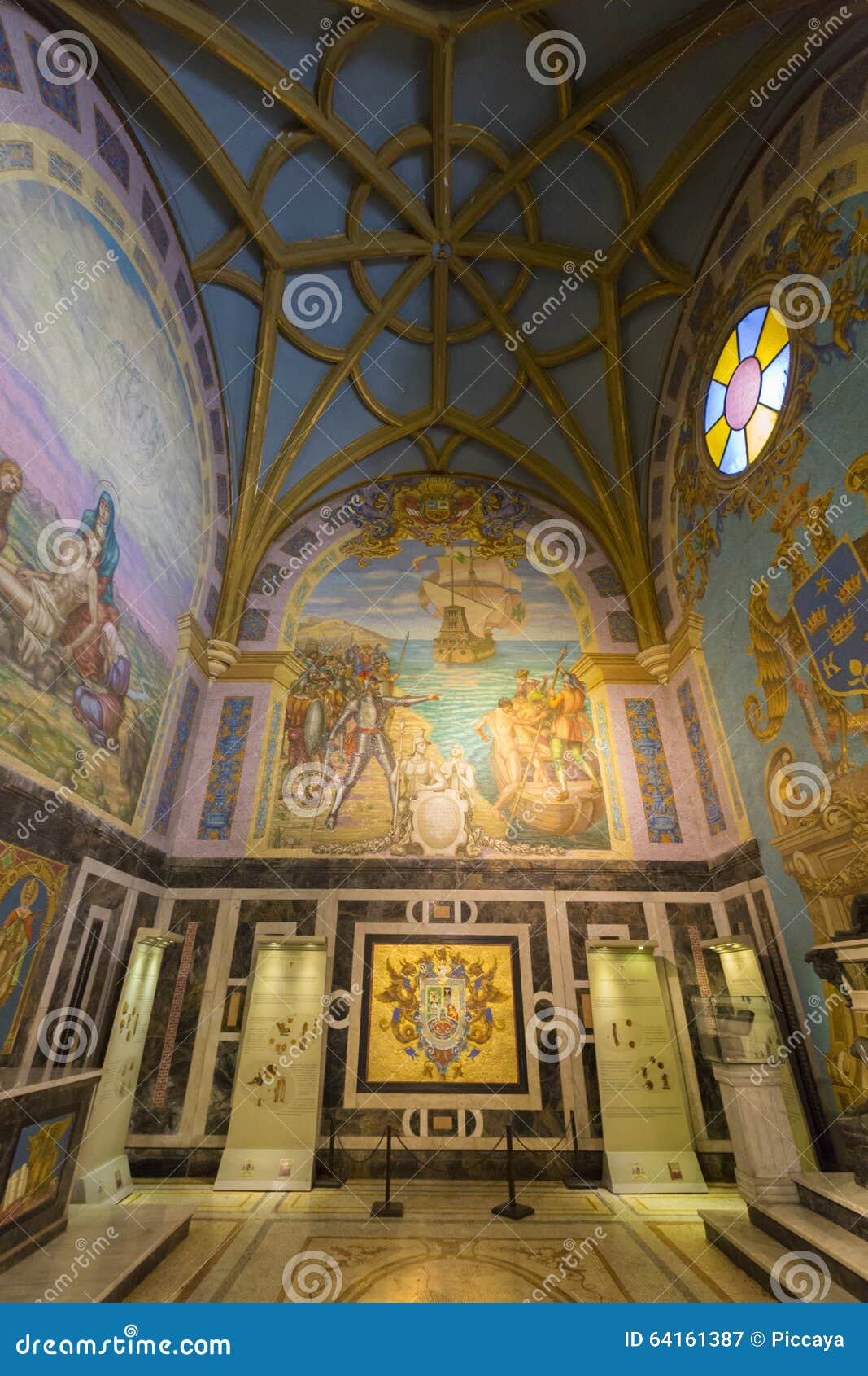 Interior Barroco De Lima Cathedral Quadrado Principal, Peru Fotografia ...