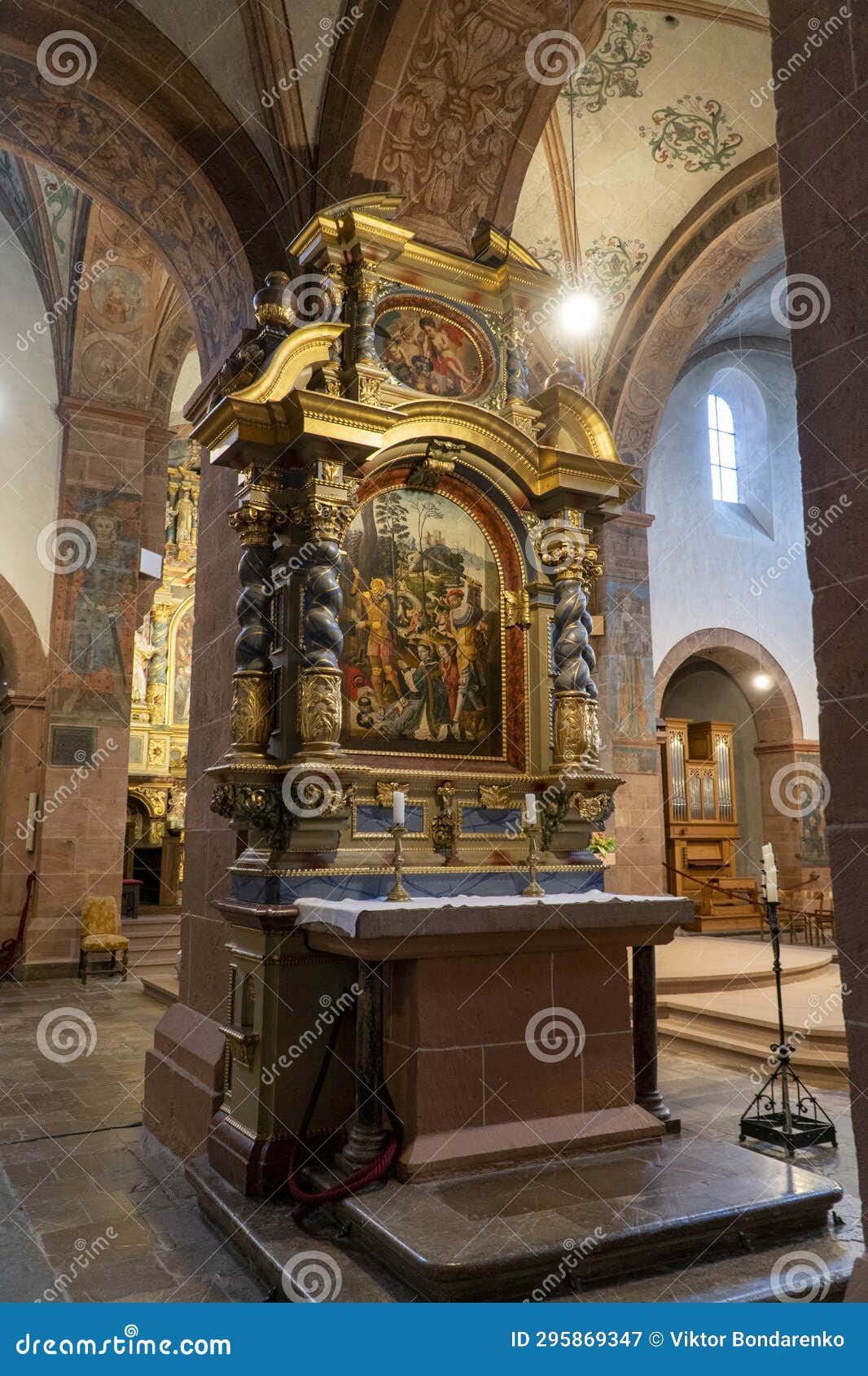 Interior of Basilica of Kloster Steinfeld Monastery, Germany Editorial ...