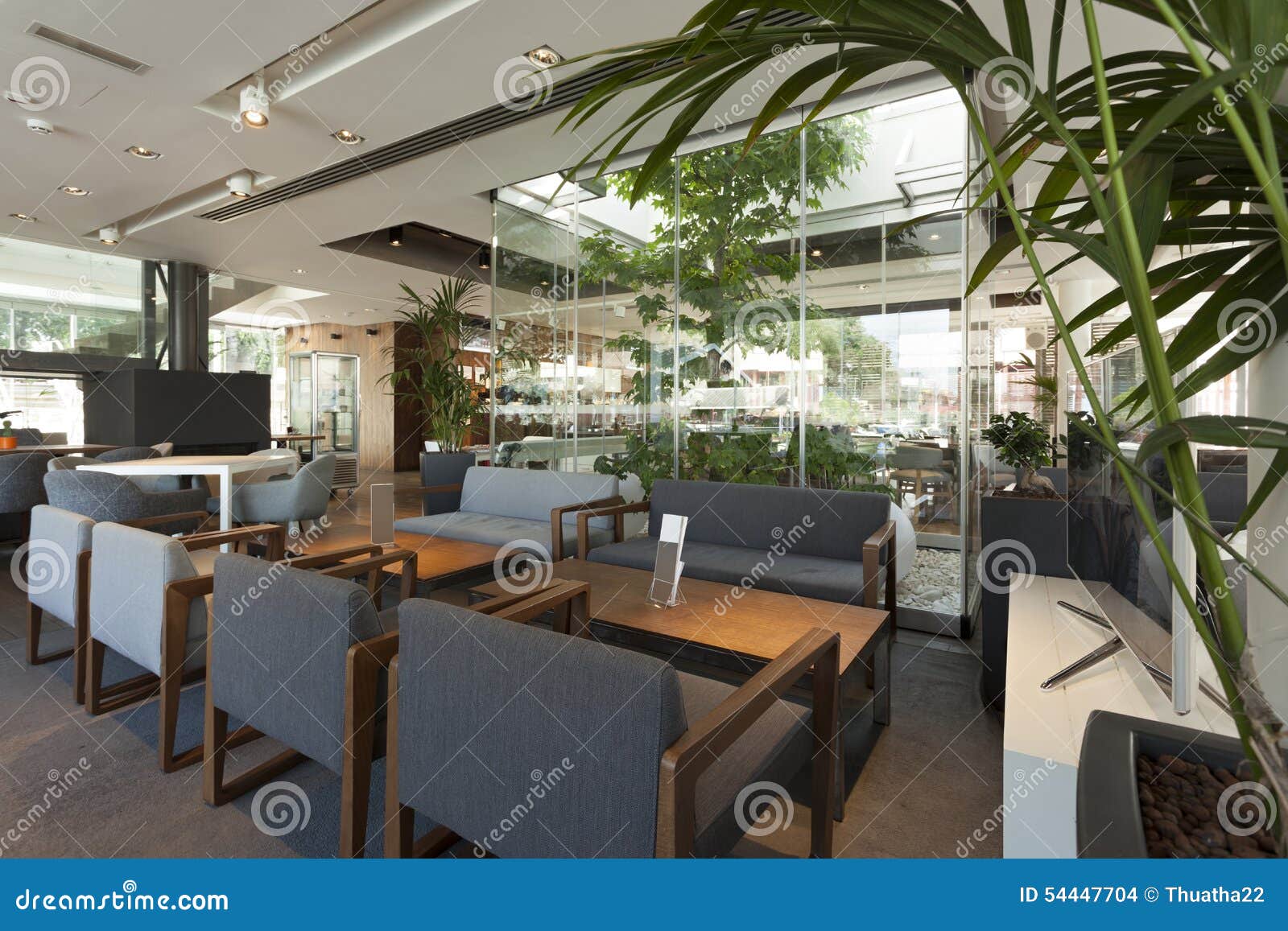 Interior of a Beatiful Cafe Stock Photo - Image of elegant, floor: 54447704