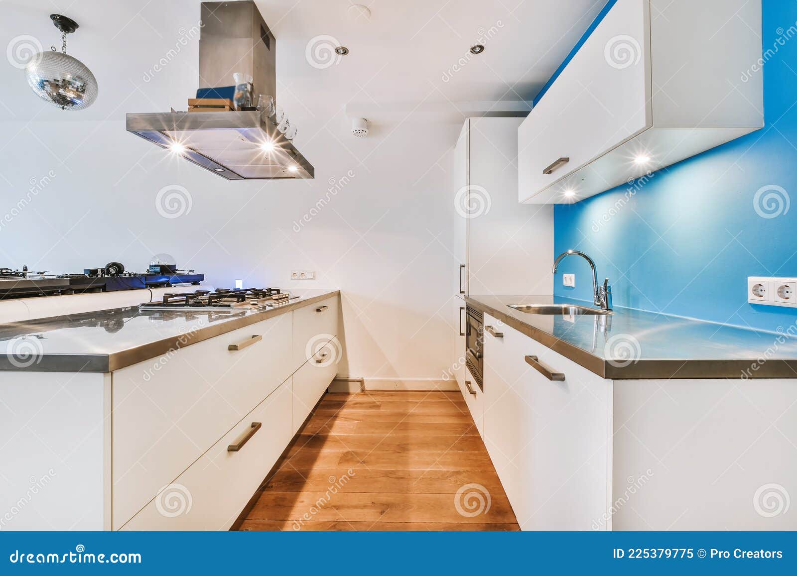 Beautiful kitchen design stock image. Image of elegance - 225379775