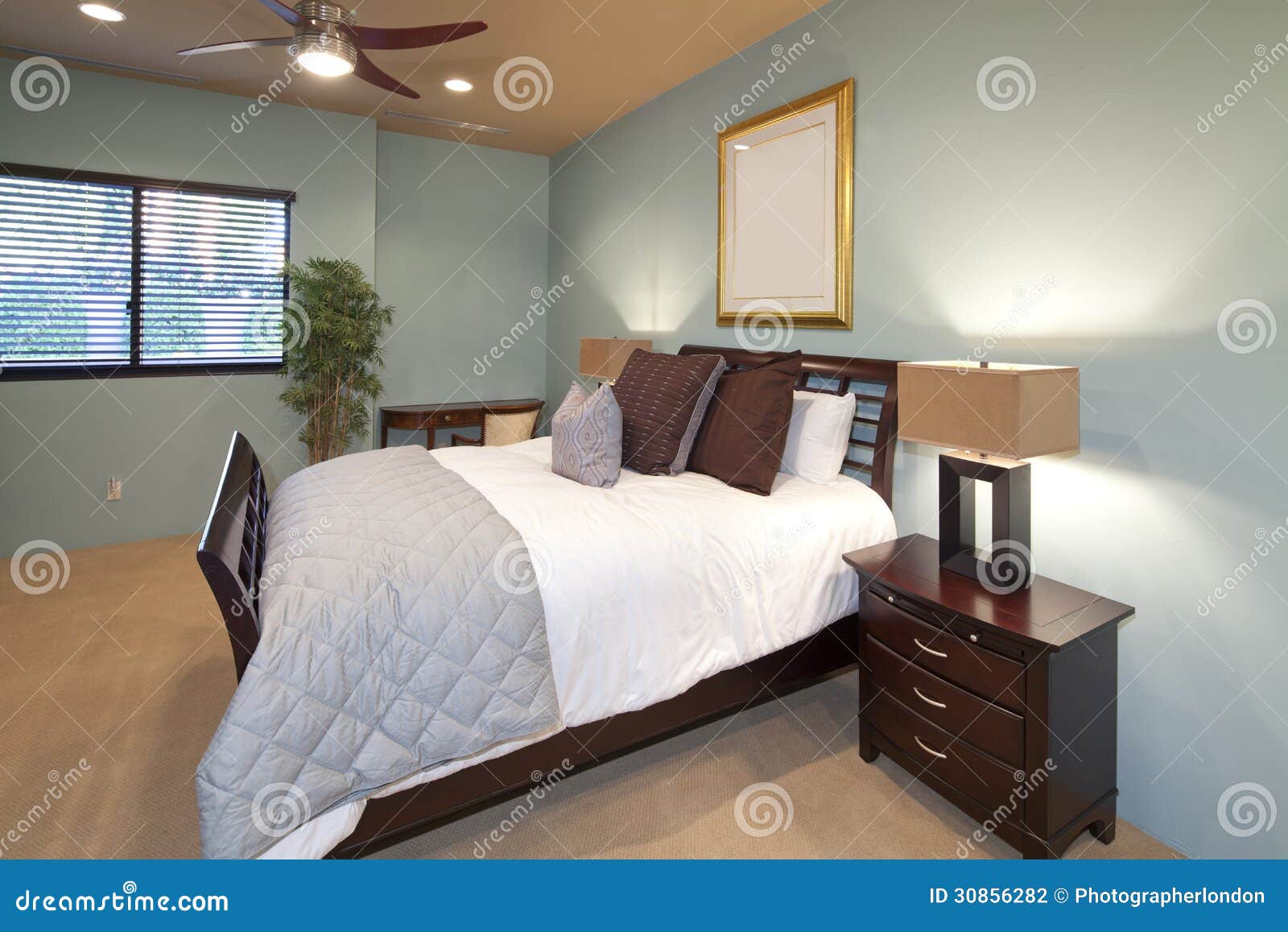 Interior of Bedroom stock photo. Image of design, copy - 30856282