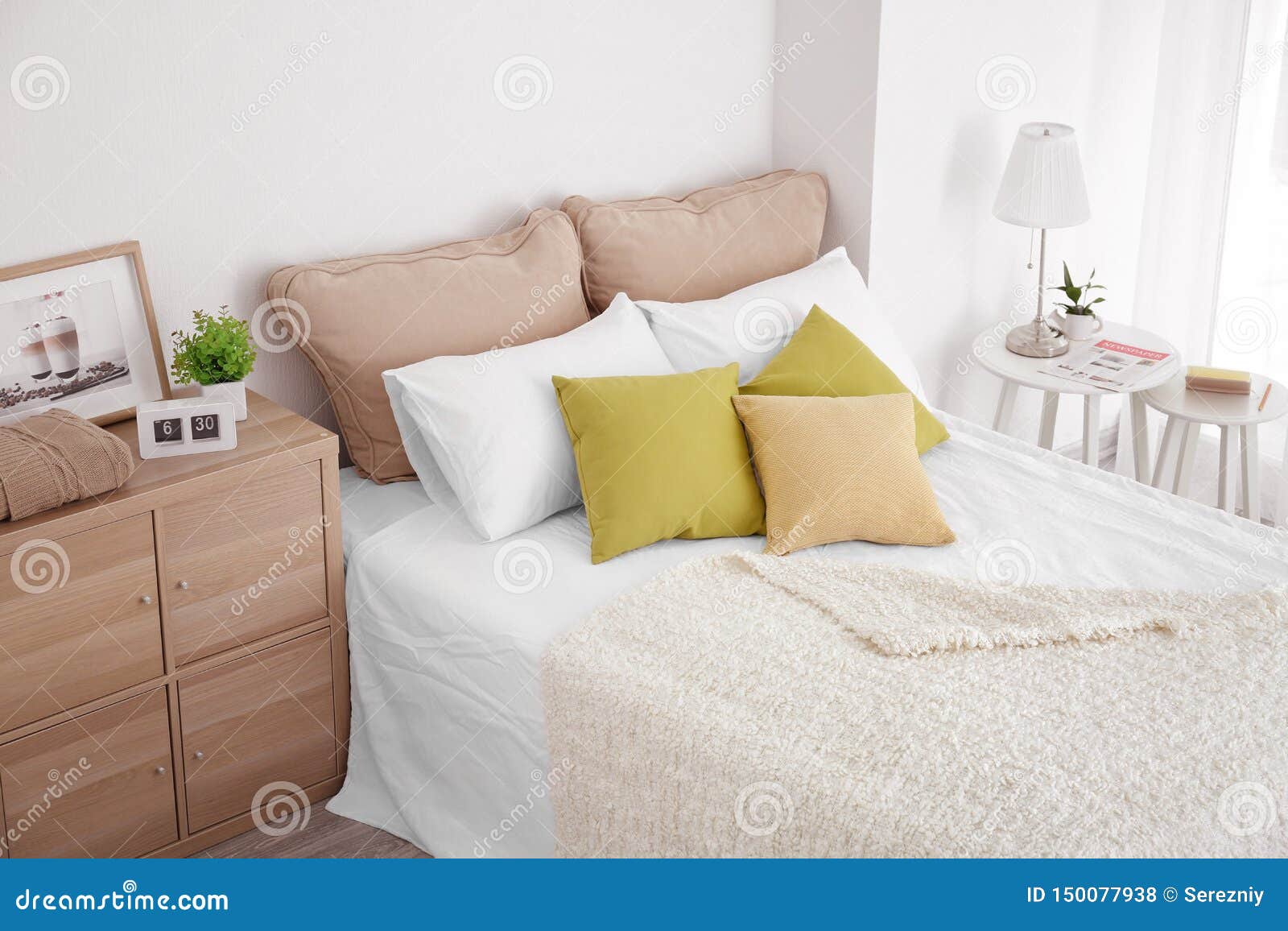 Interior of Bedroom, View from CCTV Camera Stock Photo - Image of ...