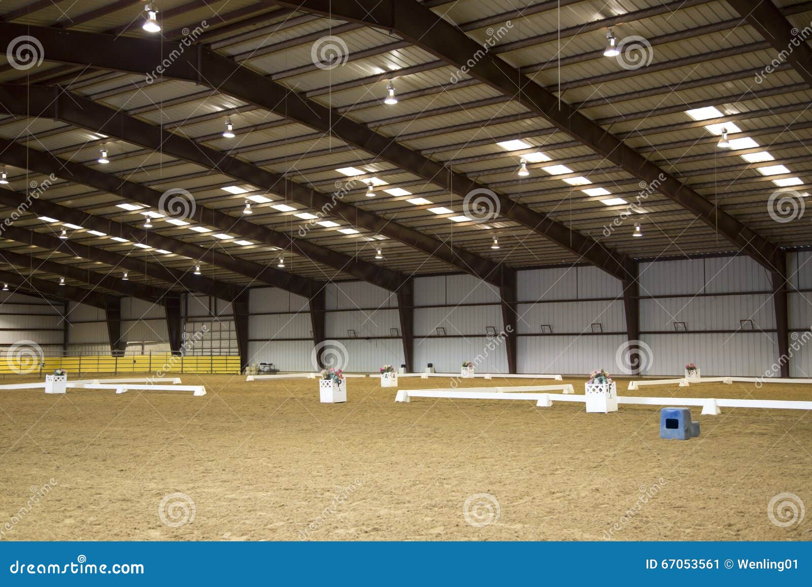 Interior of a Big Rodeo Arena Stock Image - Image of riding, horse ...