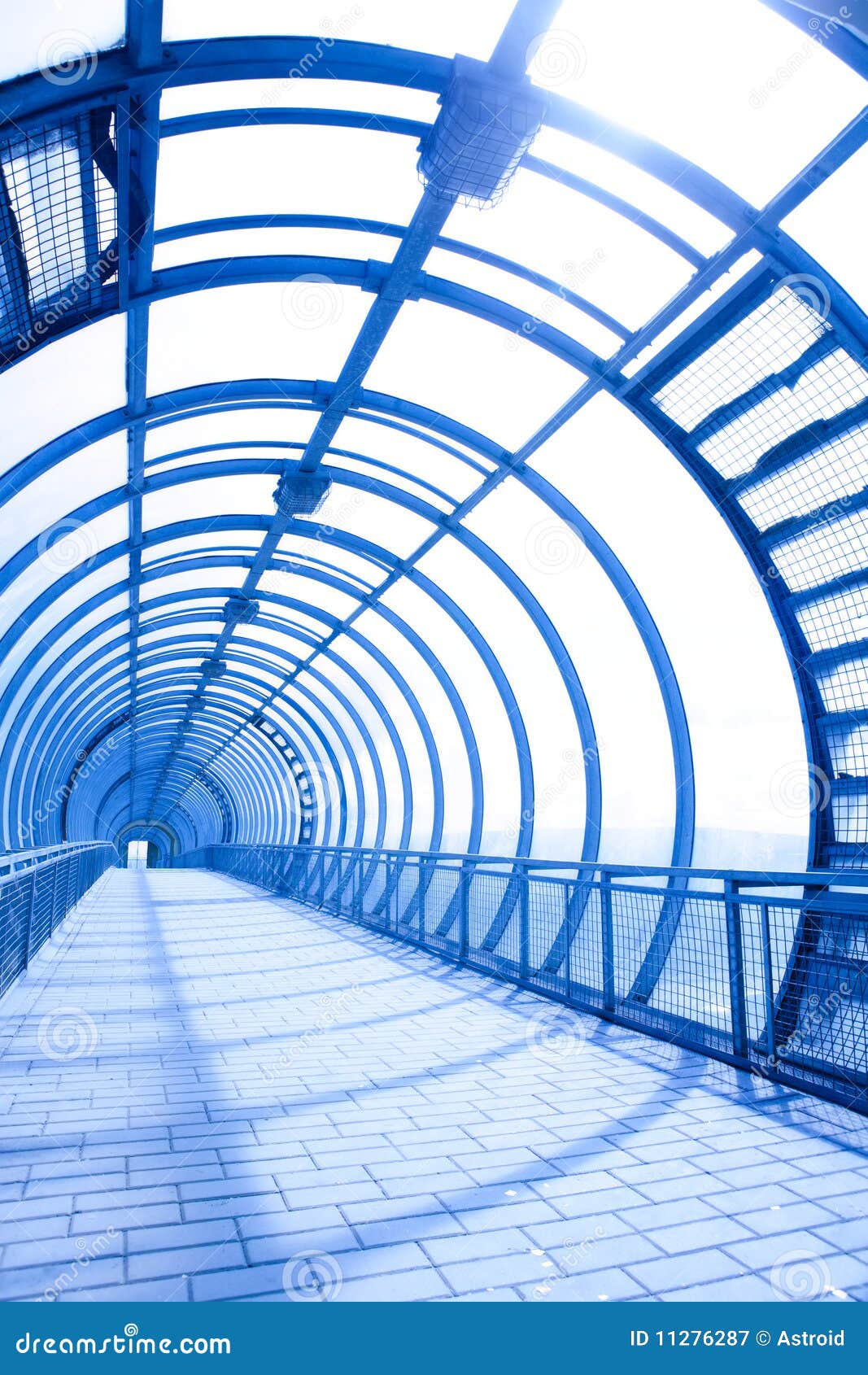 Interior of the Blue Bridge Stock Image - Image of concentric, center ...