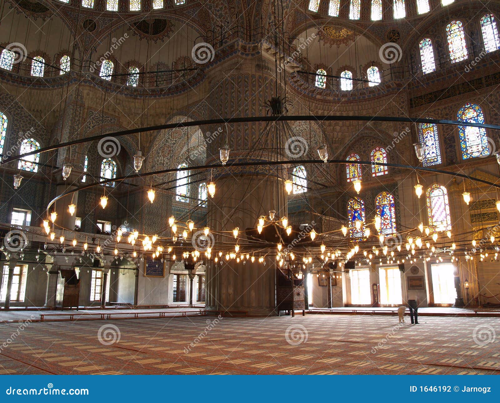 Interior of the Blue Mosque Stock Photo - Image of byzantine, ahmed ...