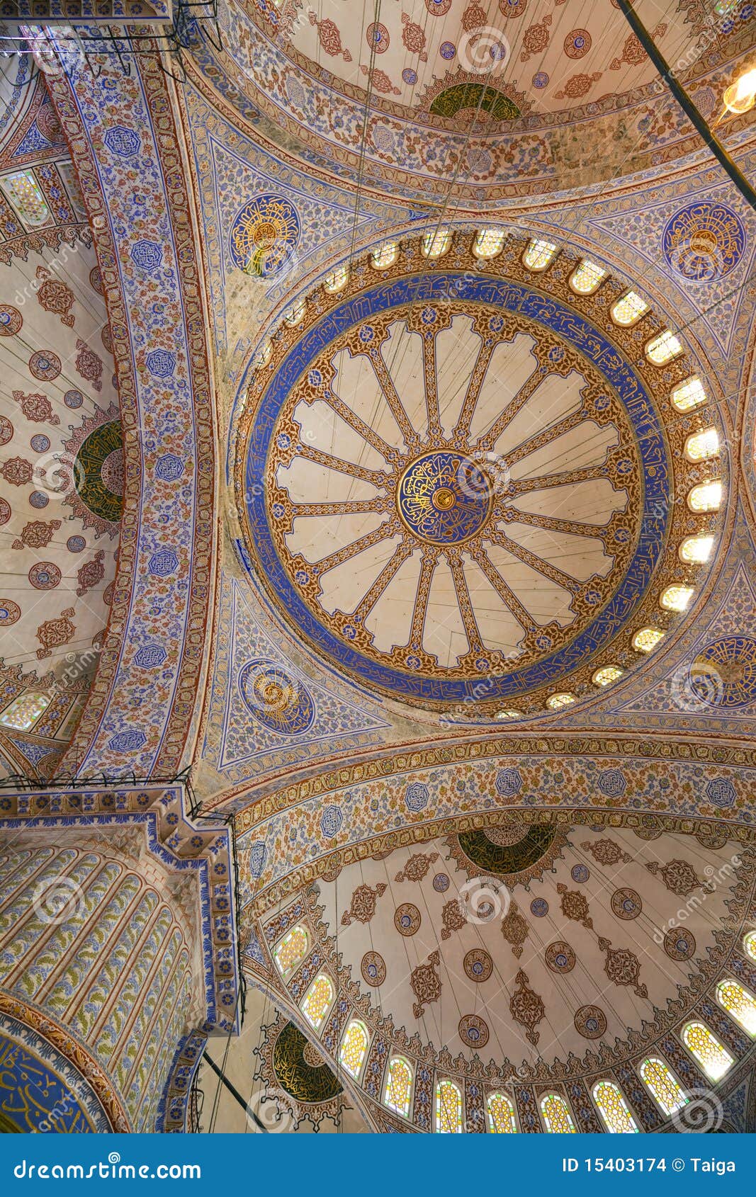 Interior of the Blue Mosque / Istanbul, Turkey Stock Photo - Image of ...