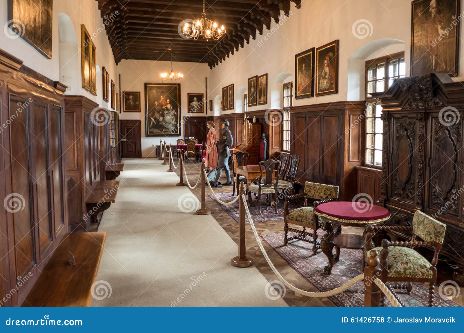 Interior of Bojnice Castle, Slovakia Editorial Stock Photo - Image of ...