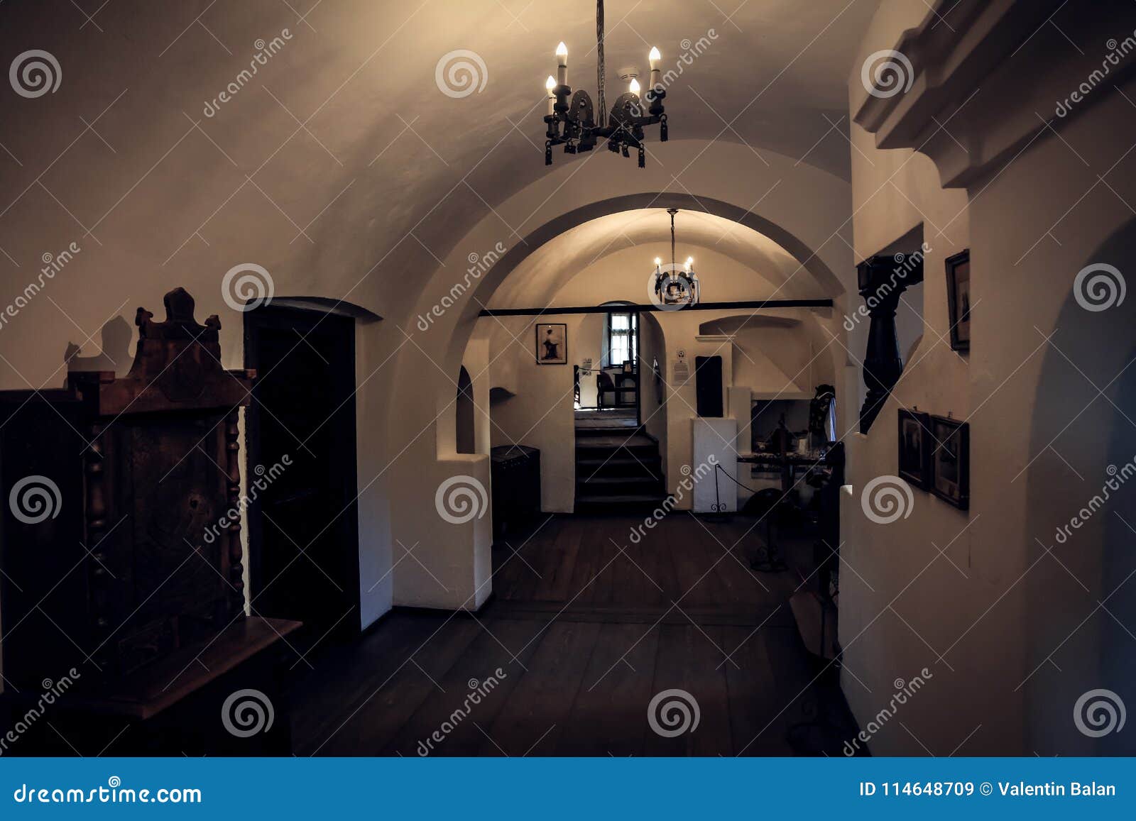 Interior of bran castle editorial stock image. Image of historical ...