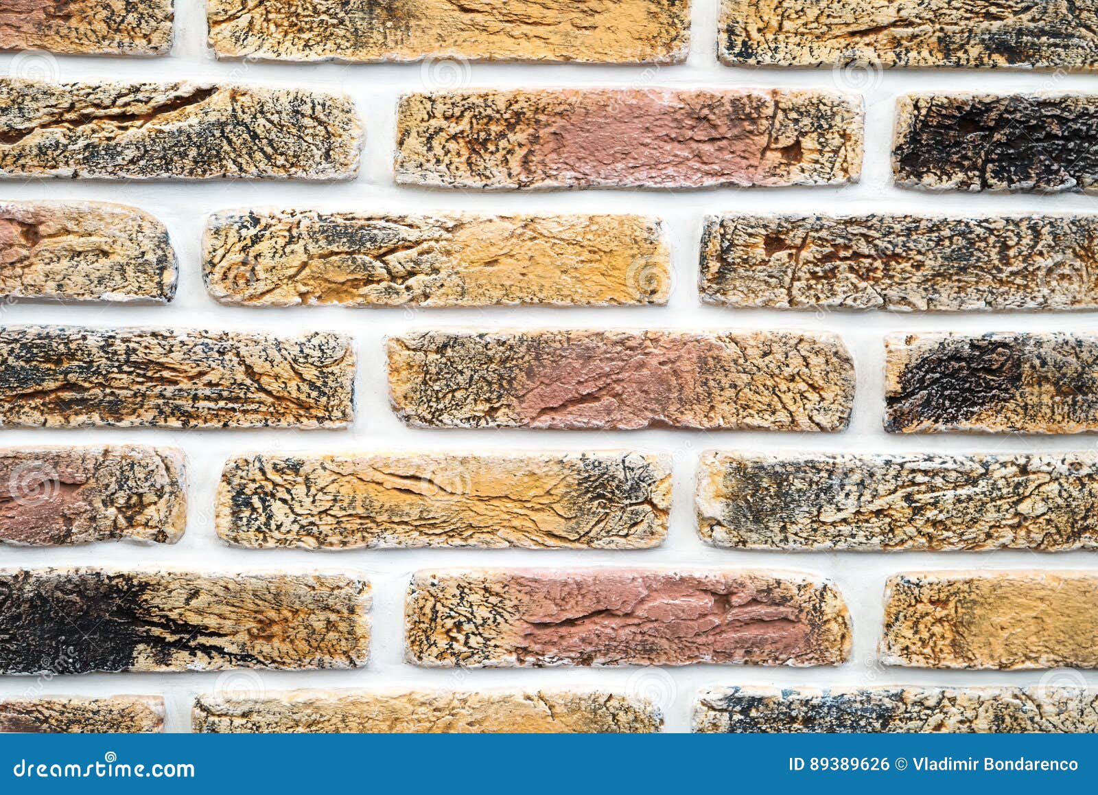 Interior Brick Wall Tint Bleached Vintage Style Abstract Background ...